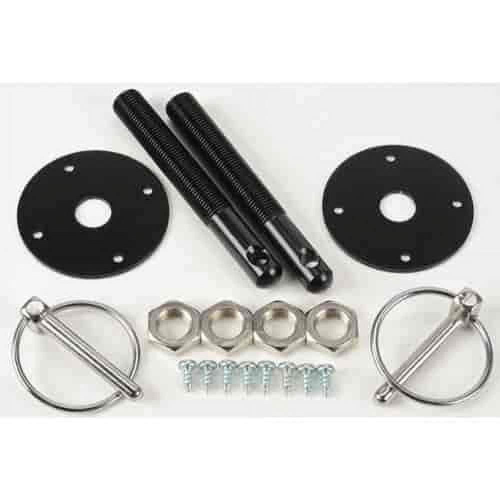 JEGS 90065 Aluminum Hood and Deck Lid Pin Kit Pin Length: 4 Thread: 1/2 ...