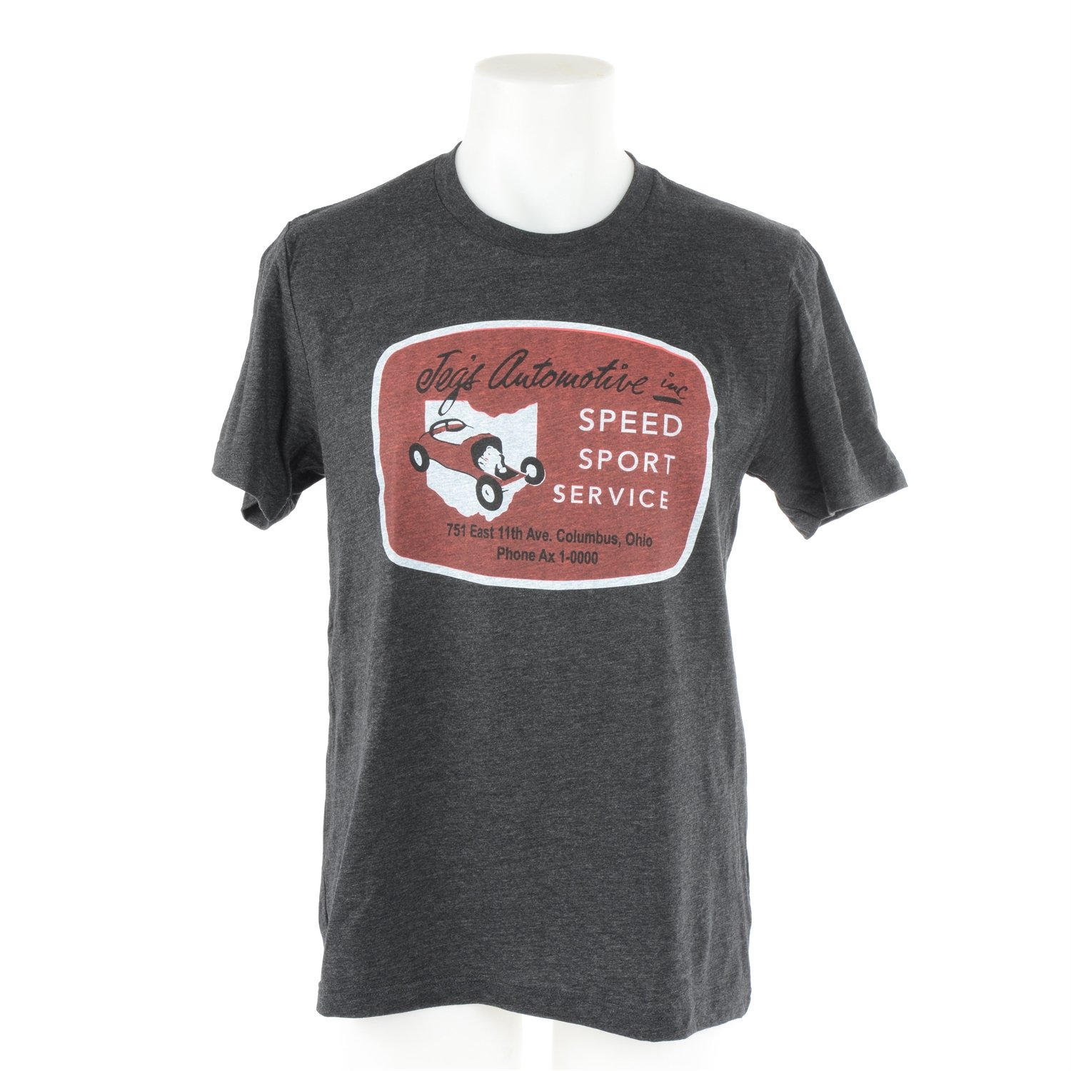 JEGS Apparel and Collectibles 18050 Mens Vintage Red Shop Sign T-Shirt ...