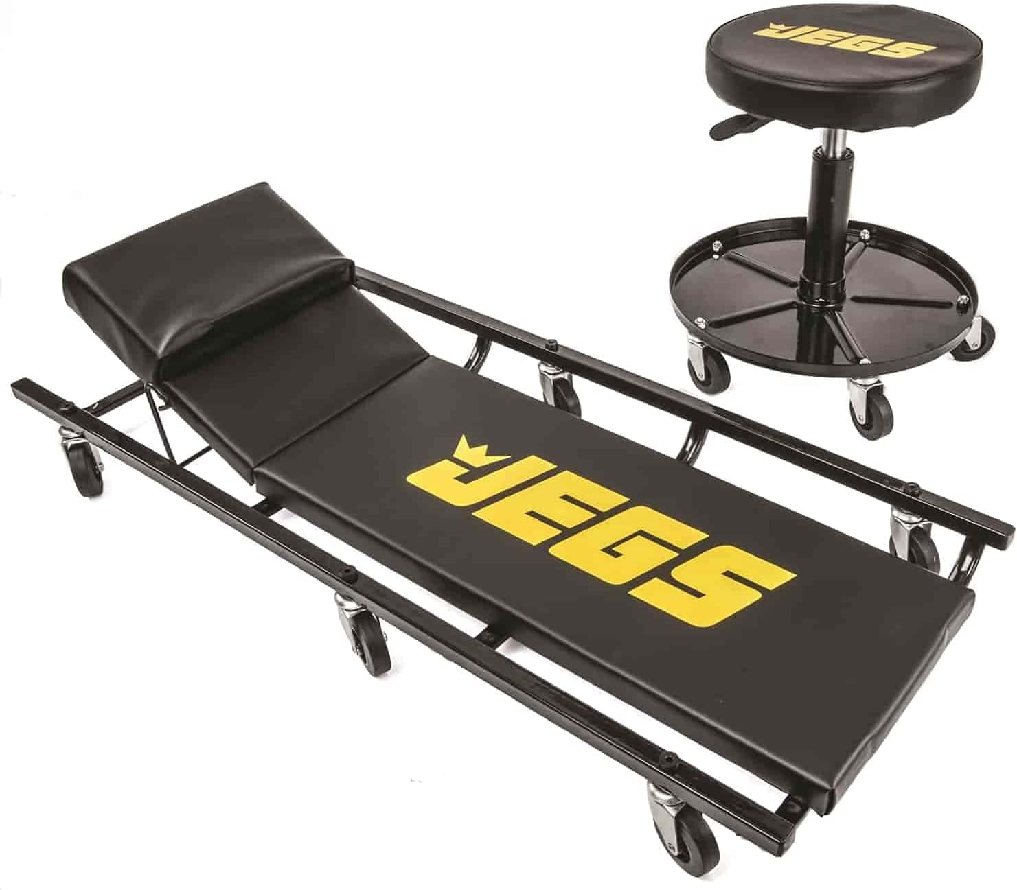 JEGS Automotive and Air Seat - Black Logo - 350 LBS Capacity - 250 LBS ...