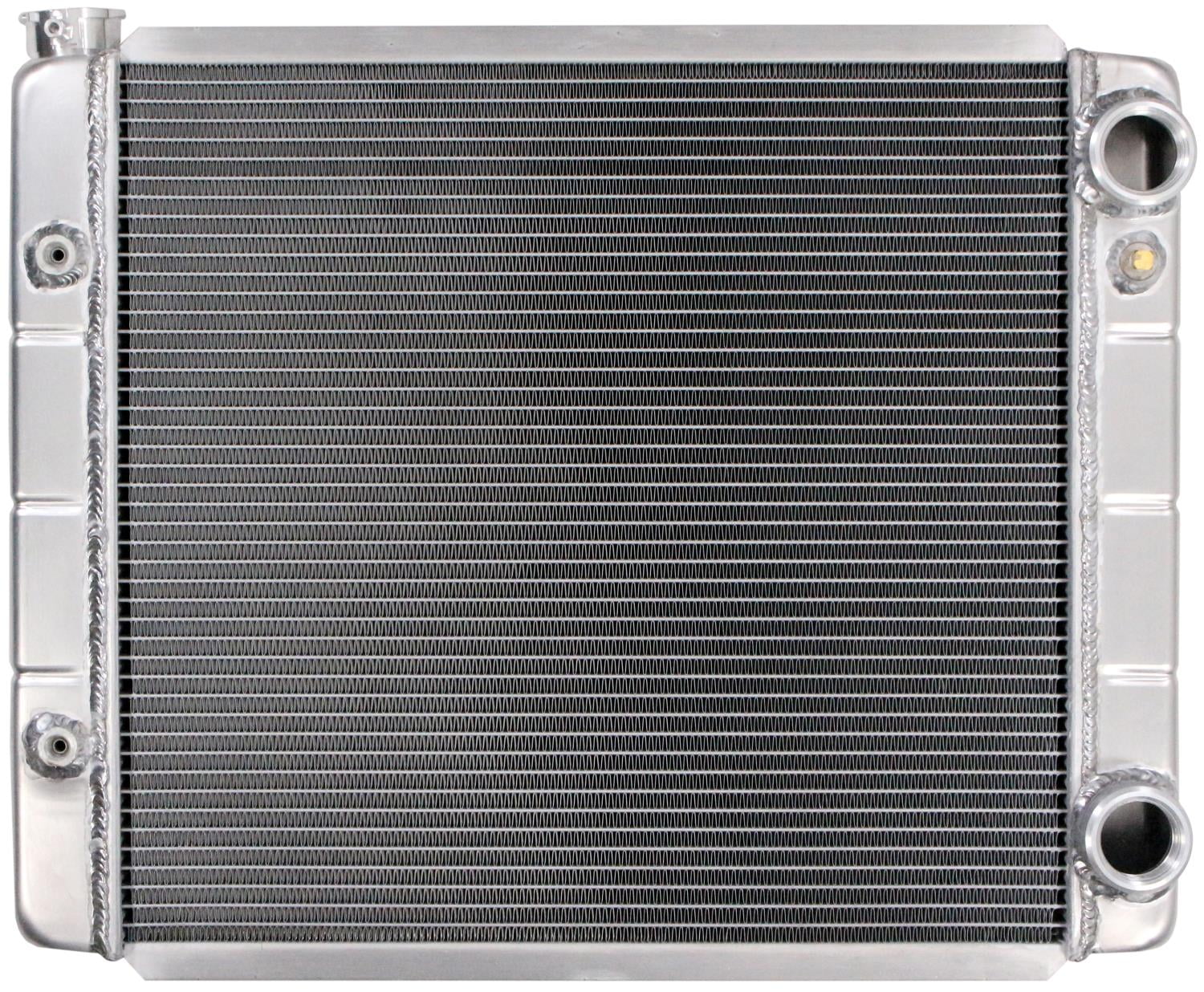 JEGS Chevy LS Configuration Double Pass Aluminum Radiator, 2 Row, 1 in ...