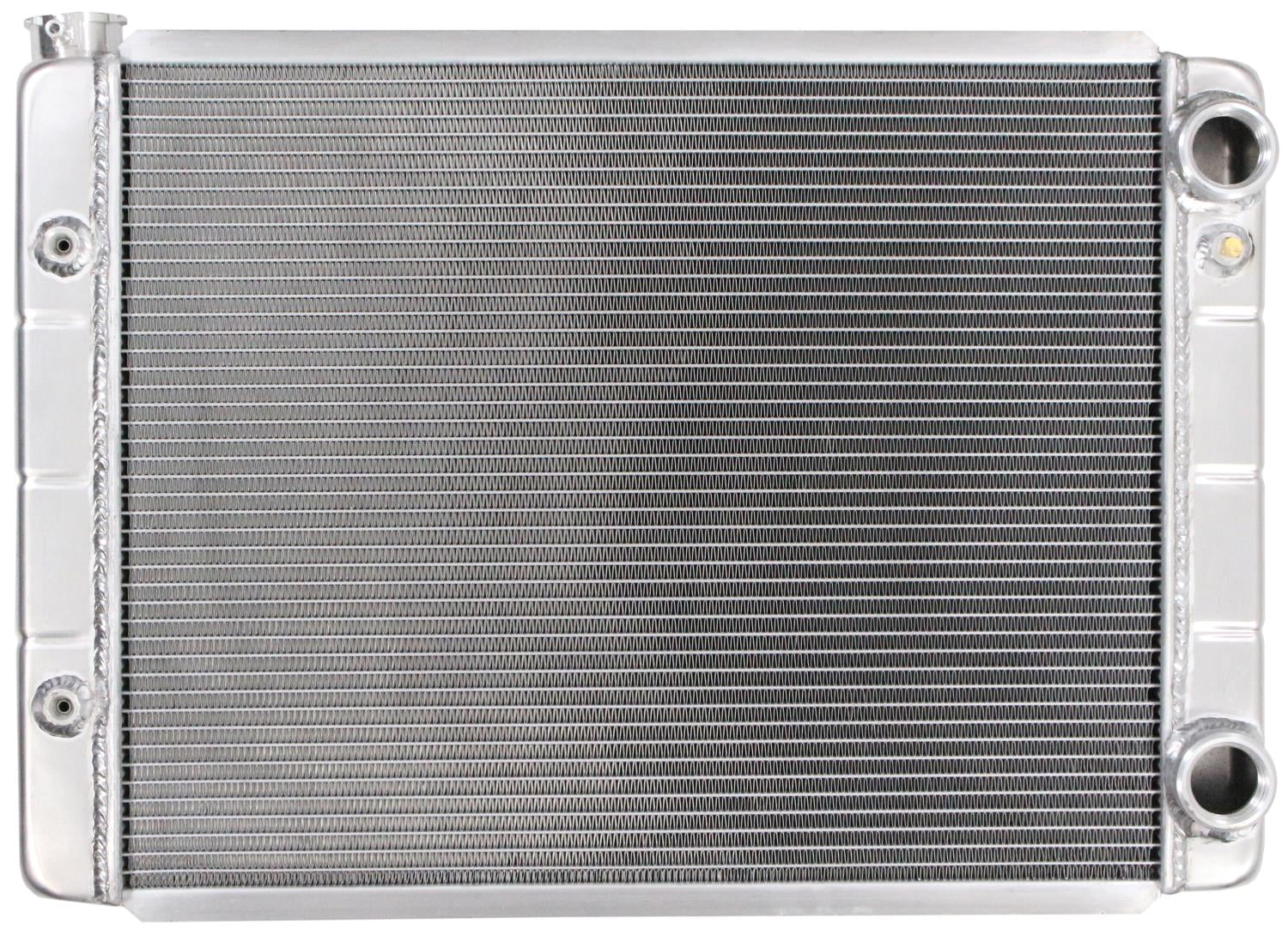 JEGS Chevy LS Configuration Double Pass Aluminum Radiator, 2 Row, 1 in ...