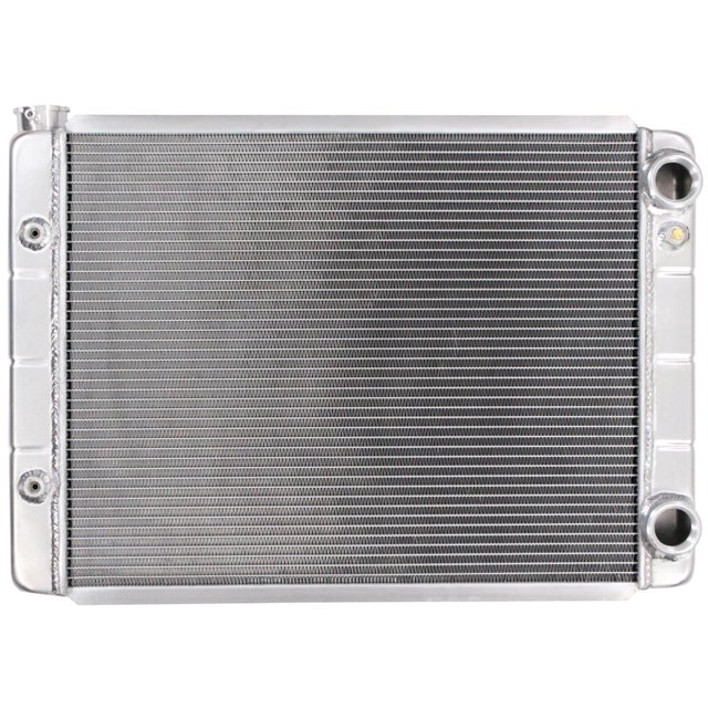 JEGS Chevy LS Configuration Double Pass Aluminum Radiator, 2 Row, 1 in ...