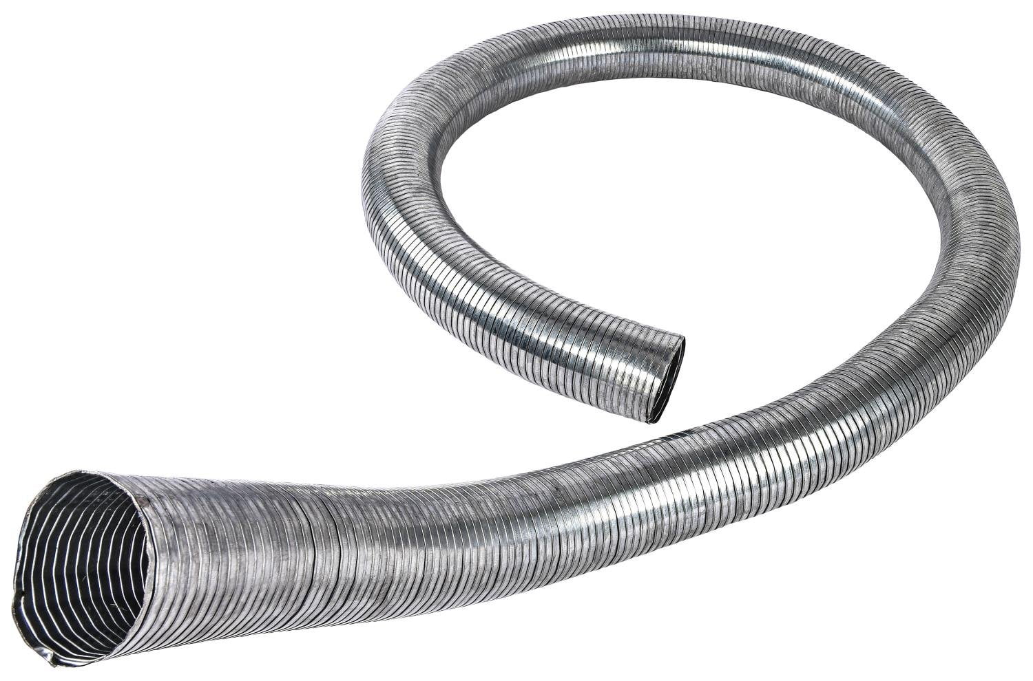 JEGS Galvanized Steel, Flexible Exhaust Tubing, 2.5 in. Dia x 6 ft ...