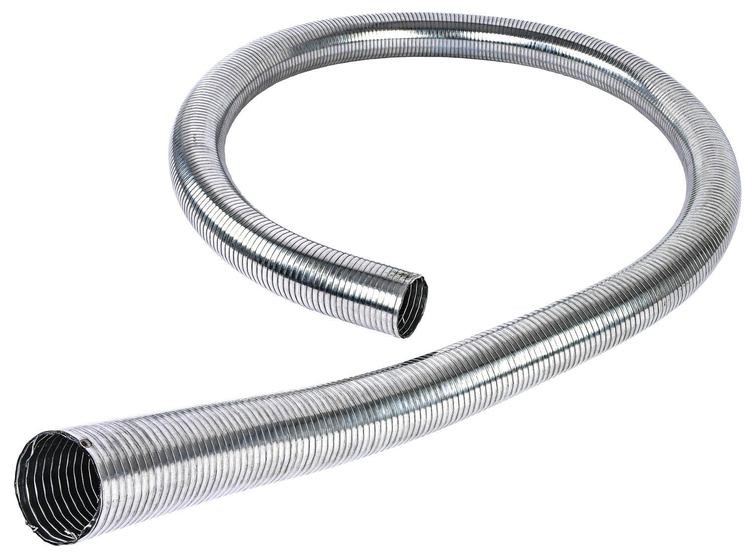JEGS Flexible Exhaust Tubing 2 in. Diameter x 6 ft. Long [Galvanized ...