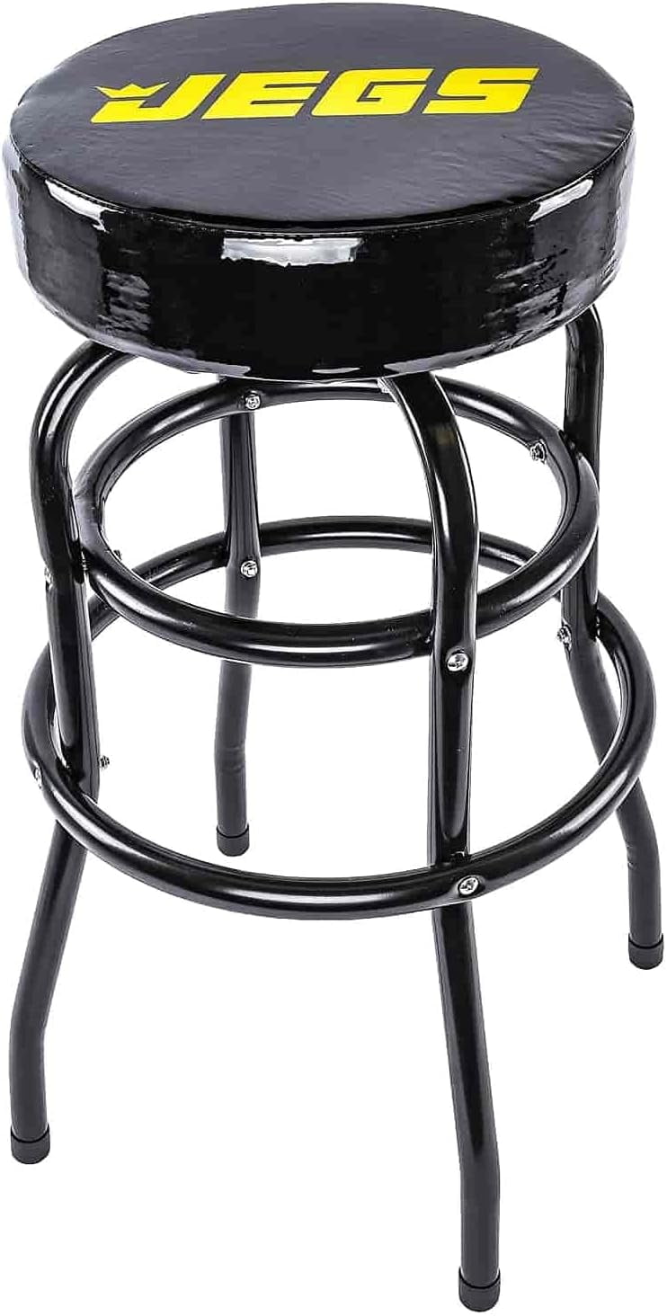 JEGS Heavy Duty Bar Stool - 28.5" High with 14 Inch 360 Degree Swivel ...