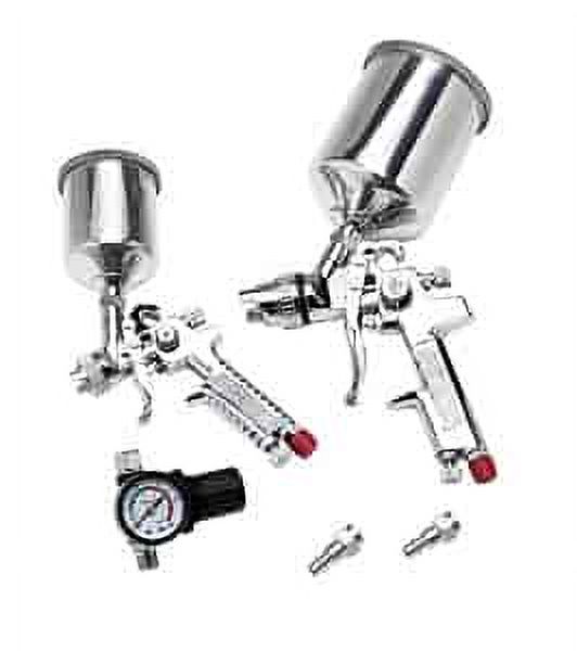 JEGS M503 HVLP Spray Gun Set 3 Pc. Includes: (2) Spray guns (1 ...