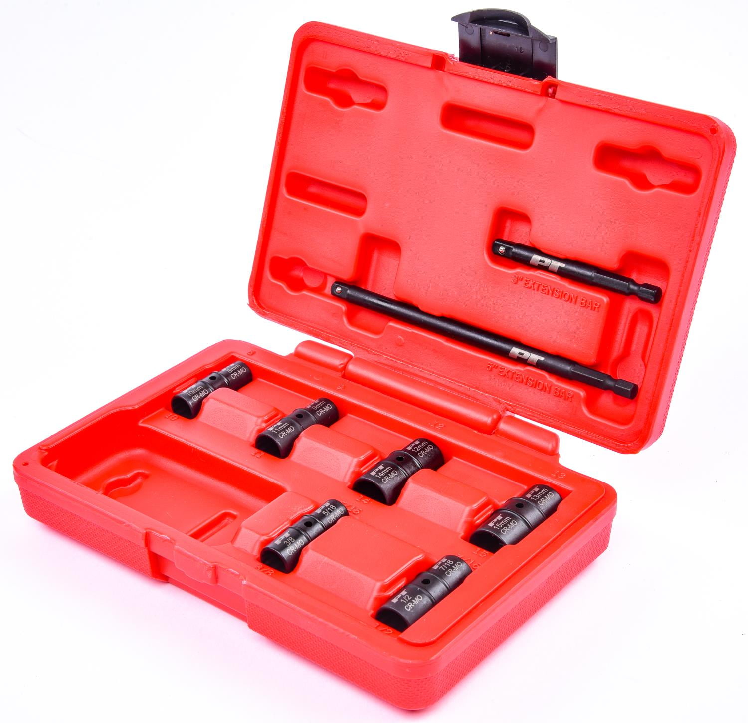 JEGS M799 8-Piece Flip Socket Set 1/4 in. Drive (4) SAE Sizes (8 ...