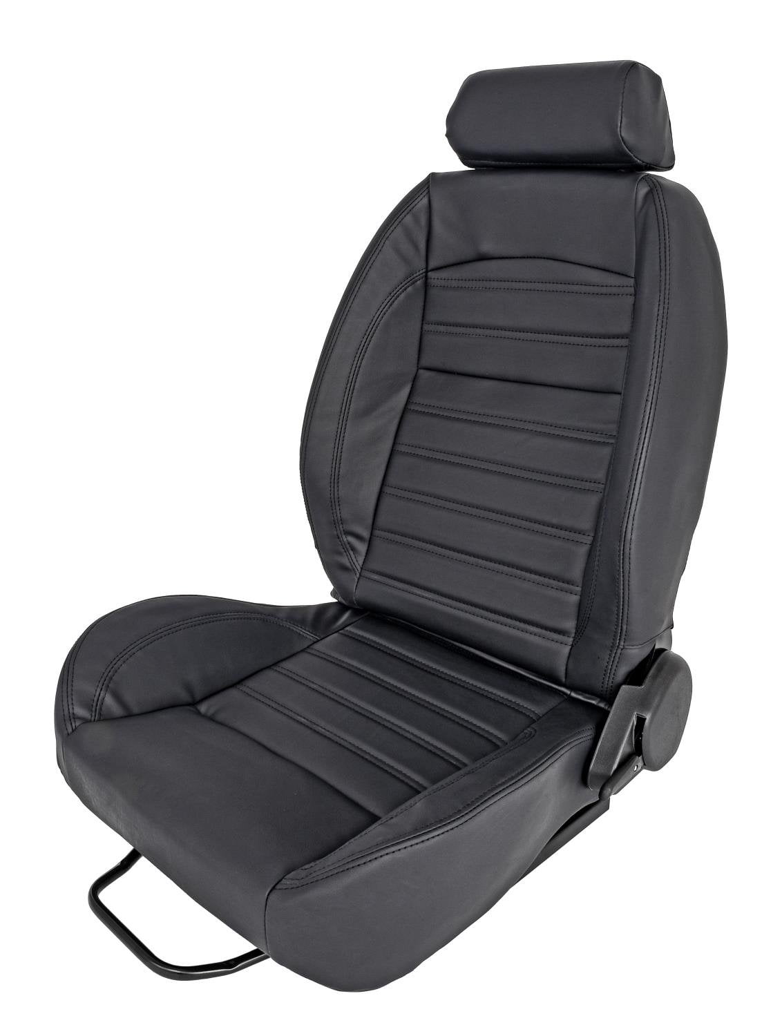 JEGS Retro Low Back Reclining Bucket Seat with Headrest, Left/Driver ...