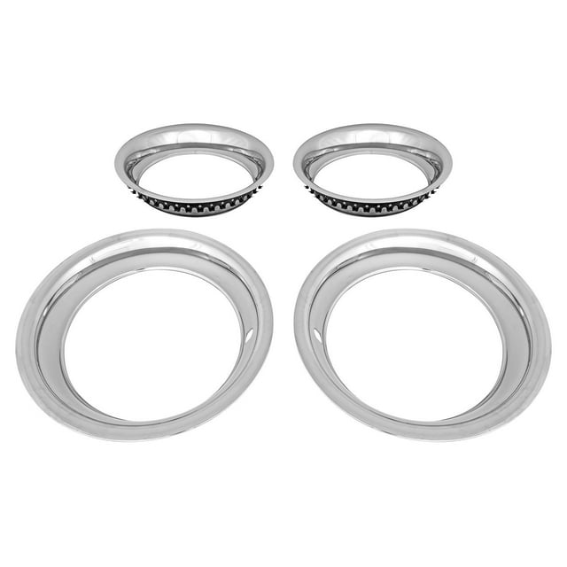 JEGS Stainless Steel Trim Ring Set for 15 in. x 8 in. & 15 in. x 10 in ...