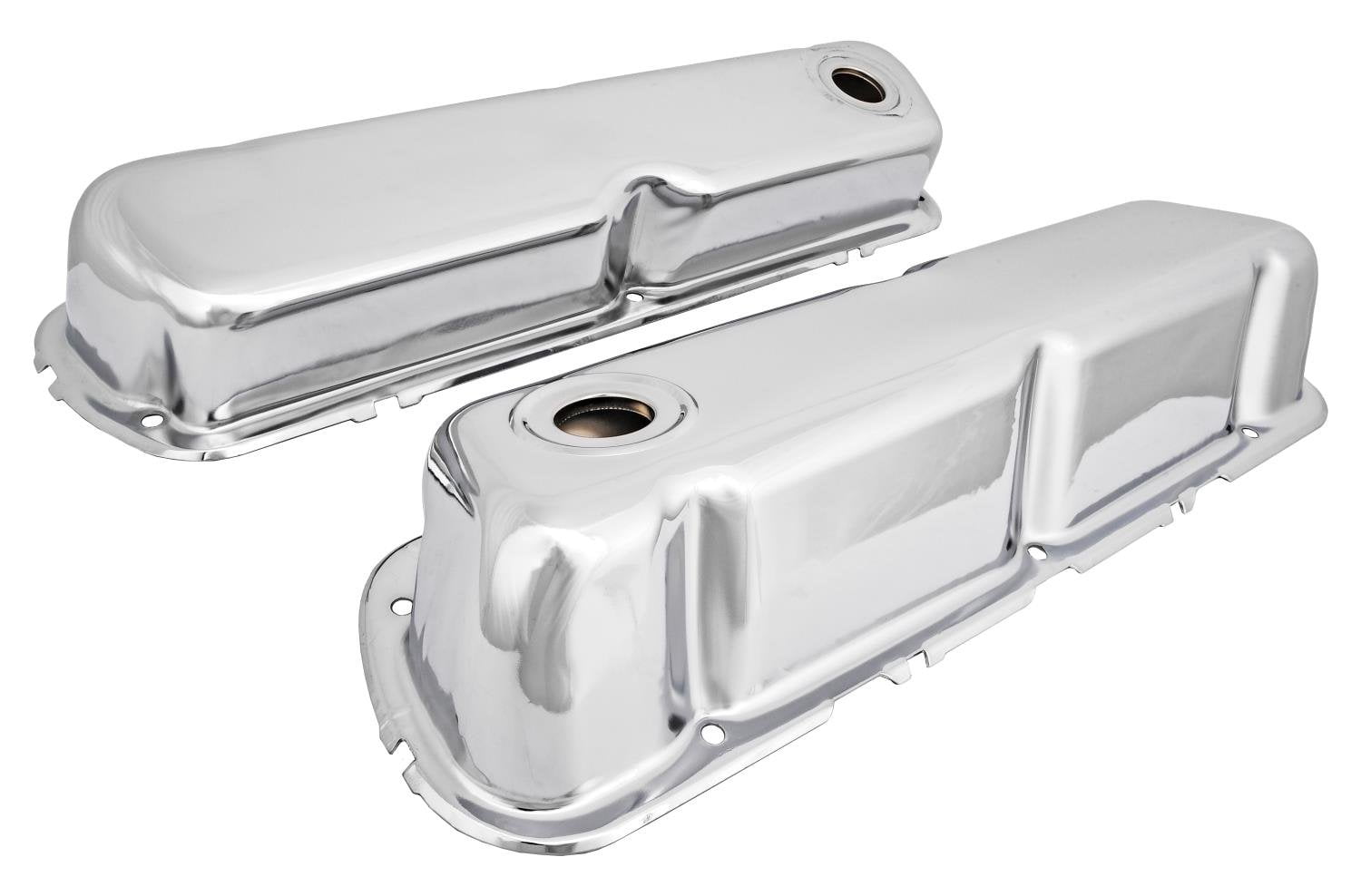 JEGS Stamped Steel Valve Covers for Small Block Ford 351W [Chrome ...