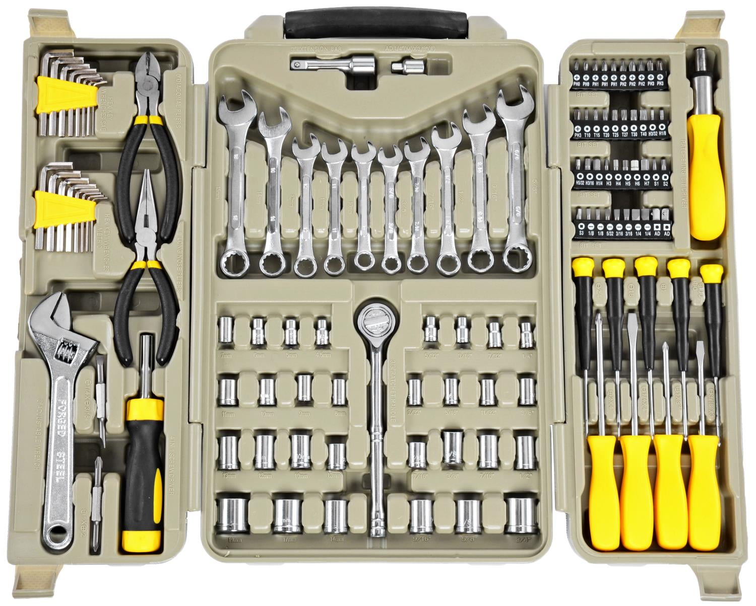 JEGS Tool Set with Carry Case Automotive Specialty Tools, 123 Piece, 19 ...