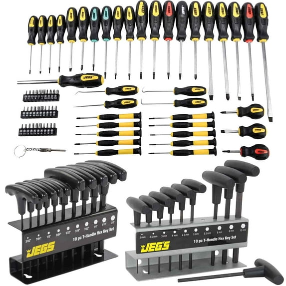 JEGS Ultimate Screwdriver and Hex Key Tool Set Automotive Specialty ...