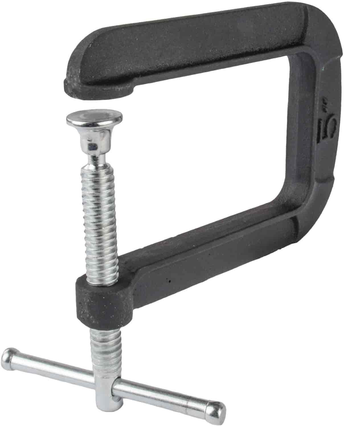 JEGS W3981 Deep Throat C-Clamp 2 3/4 in. Overall Clamping 5 in. Throat ...