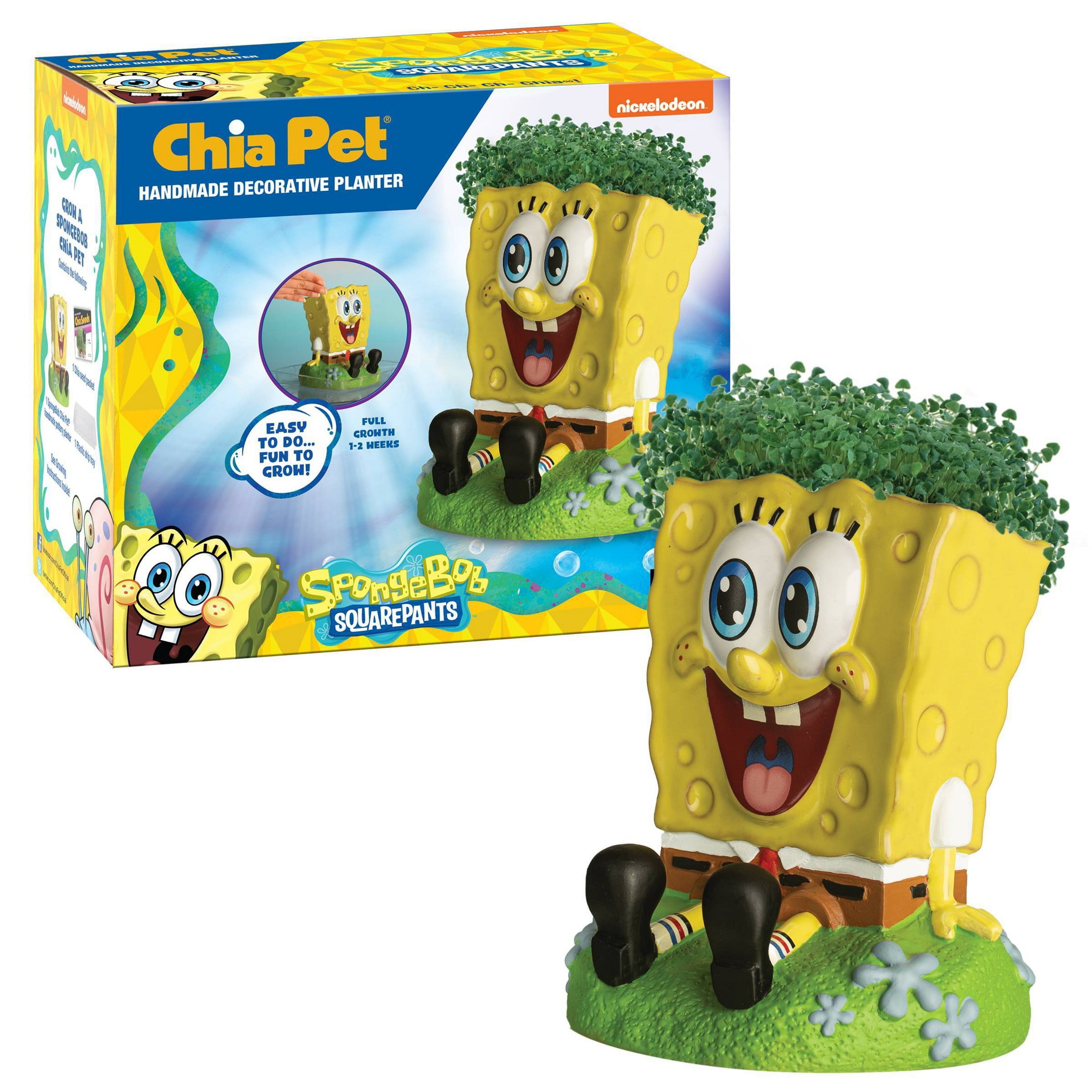 JEI Chia Pet SpongeBob Action Figure - Walmart.com