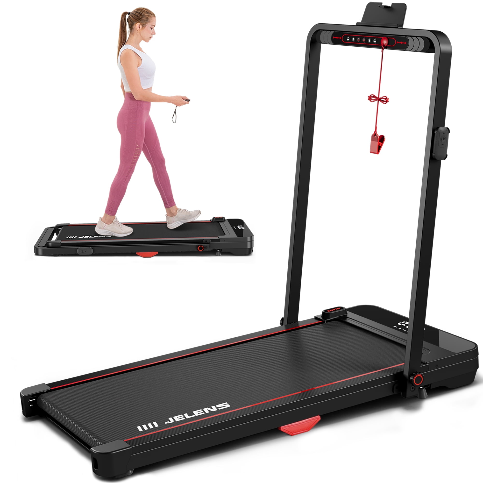 JELENS 2 in 1 Treadmill, 2.5HP, Easy Storage, Heavy Duty, Portable ...