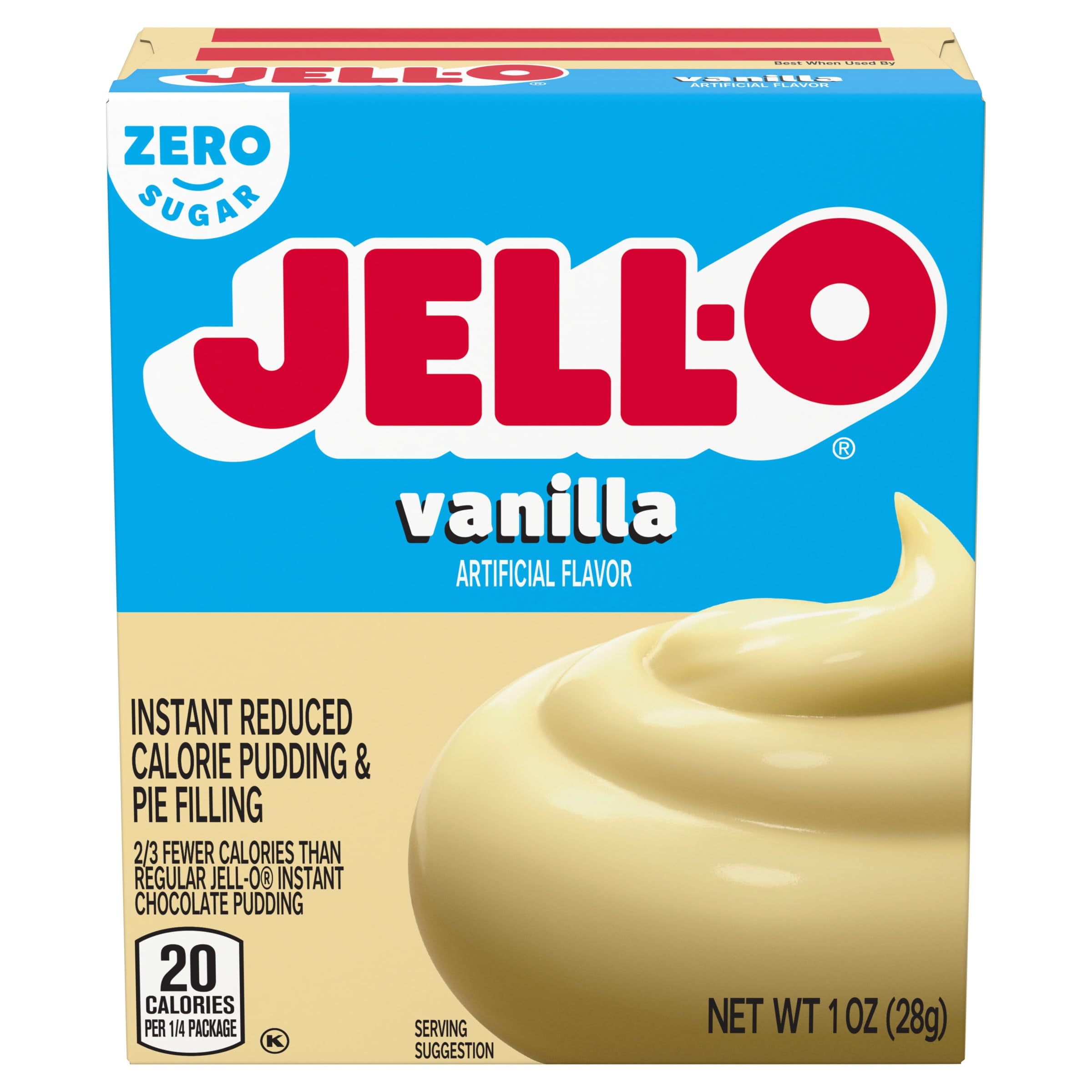 JELL-O Vanilla Instant Pudding GGA1 & Pie Filling Mix (1 oz Boxes, Pack ...