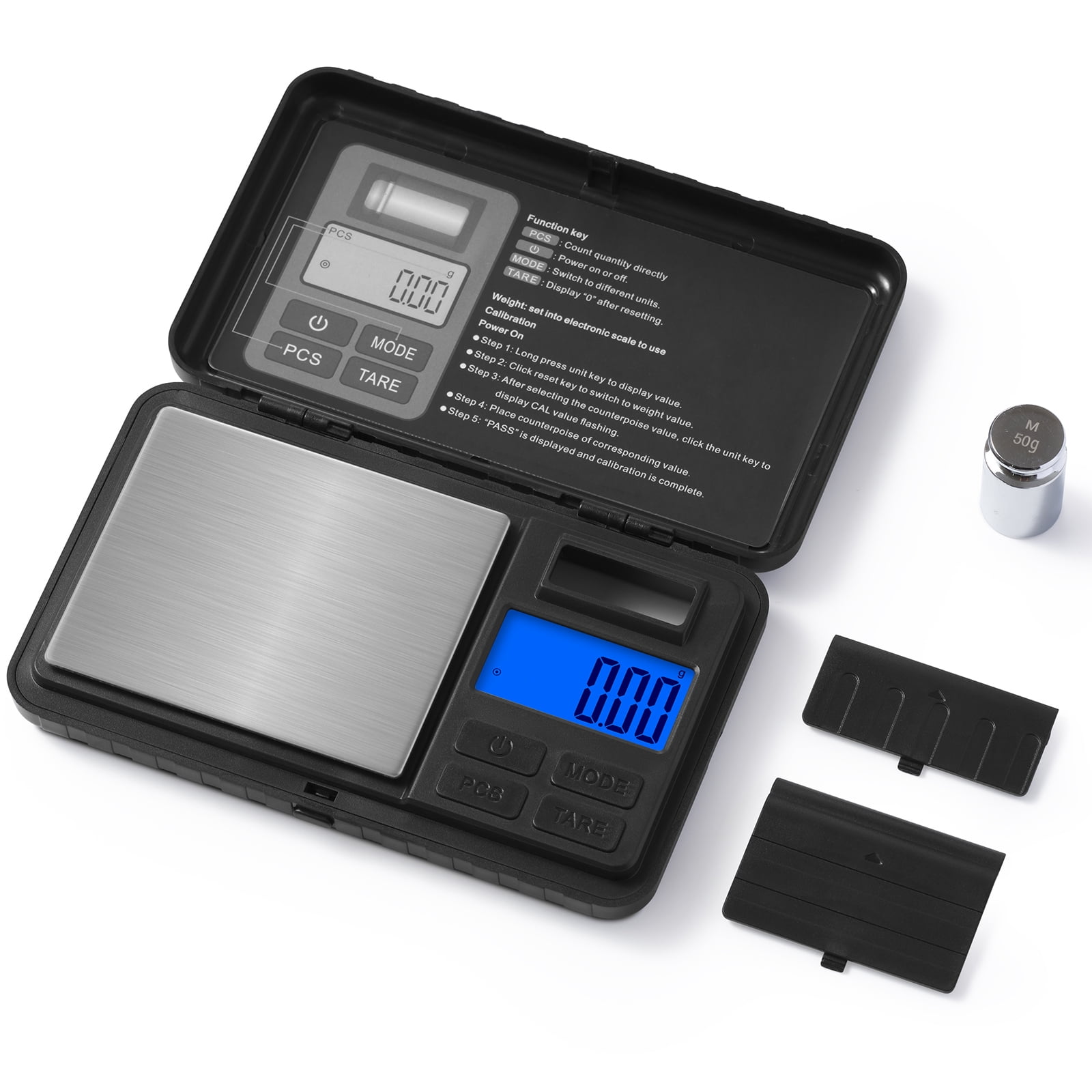 JELLOO Digital Pocket Scale, 500g/0.01g High Precision Portable Jewelry ...