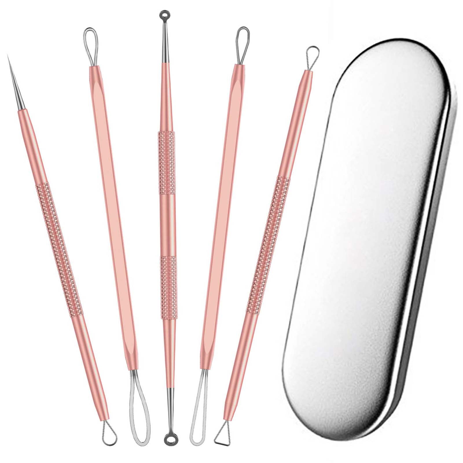 JELLOO Professional Acne Extractor Kit, Stainless Steel Blackhead ...