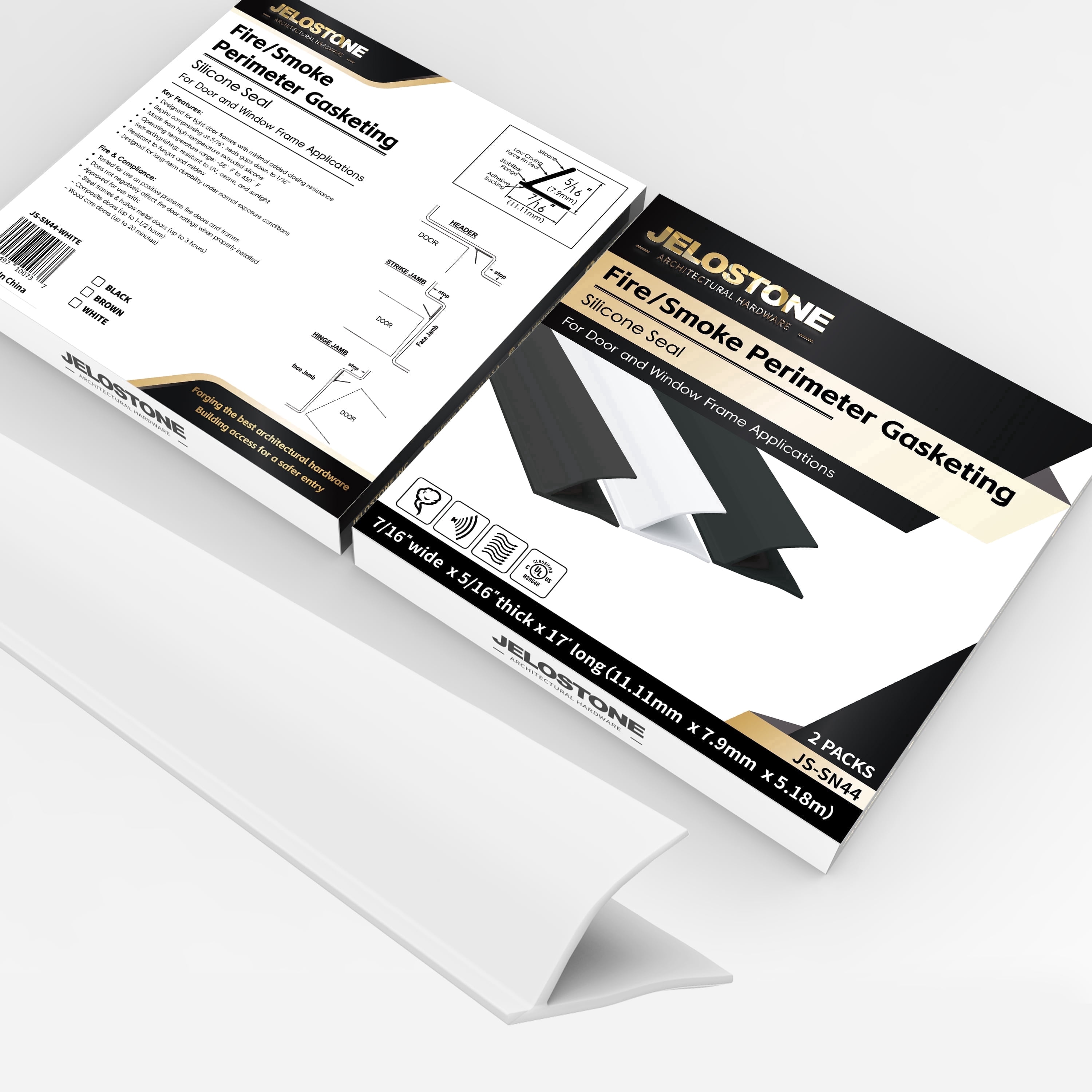 JELOSTONE 2 Pack -17FT Fire/Smoke Perimeter Gasketing - Adhesive ...