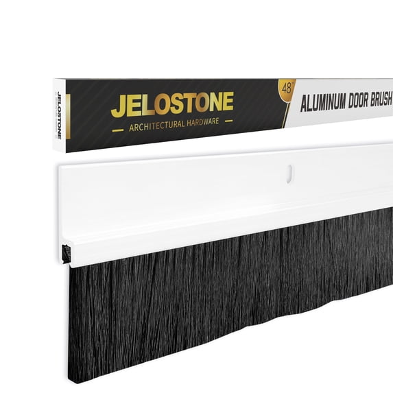 JELOSTONE 2 Pack - 48'' Aluminum Door Sweep with Nylon Brush Seal ...