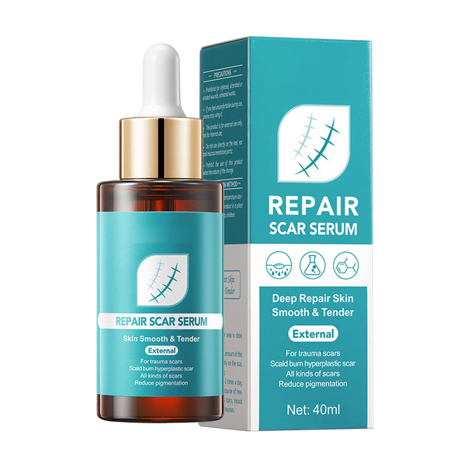 JELSUBI 1Pcs Repair Scar Serum, External, Deep Repair Skin Smooth and ...