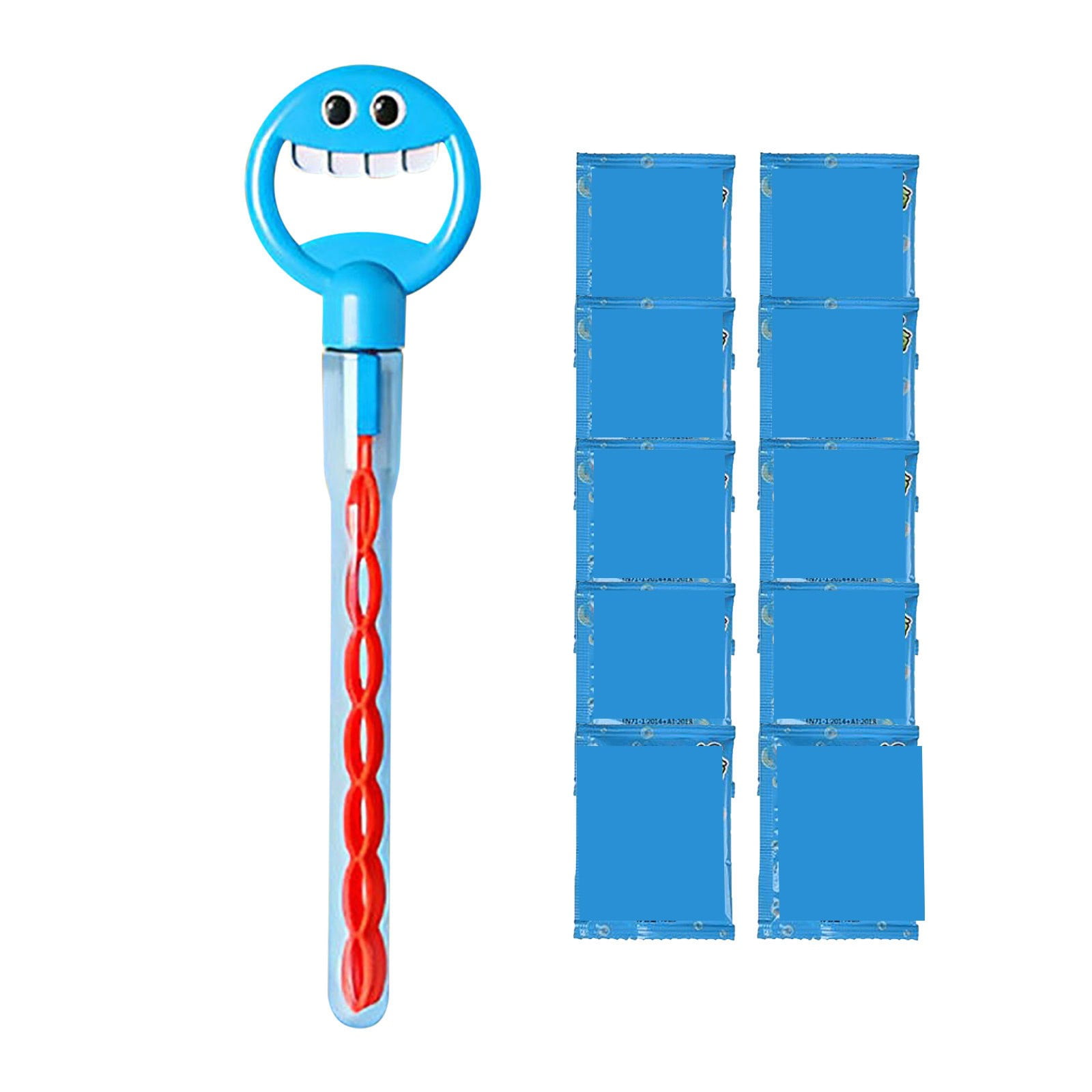 JELSUBI 32-Hole Smiley Face Bubble Wand with Five Claws,Magical 5-Claw ...