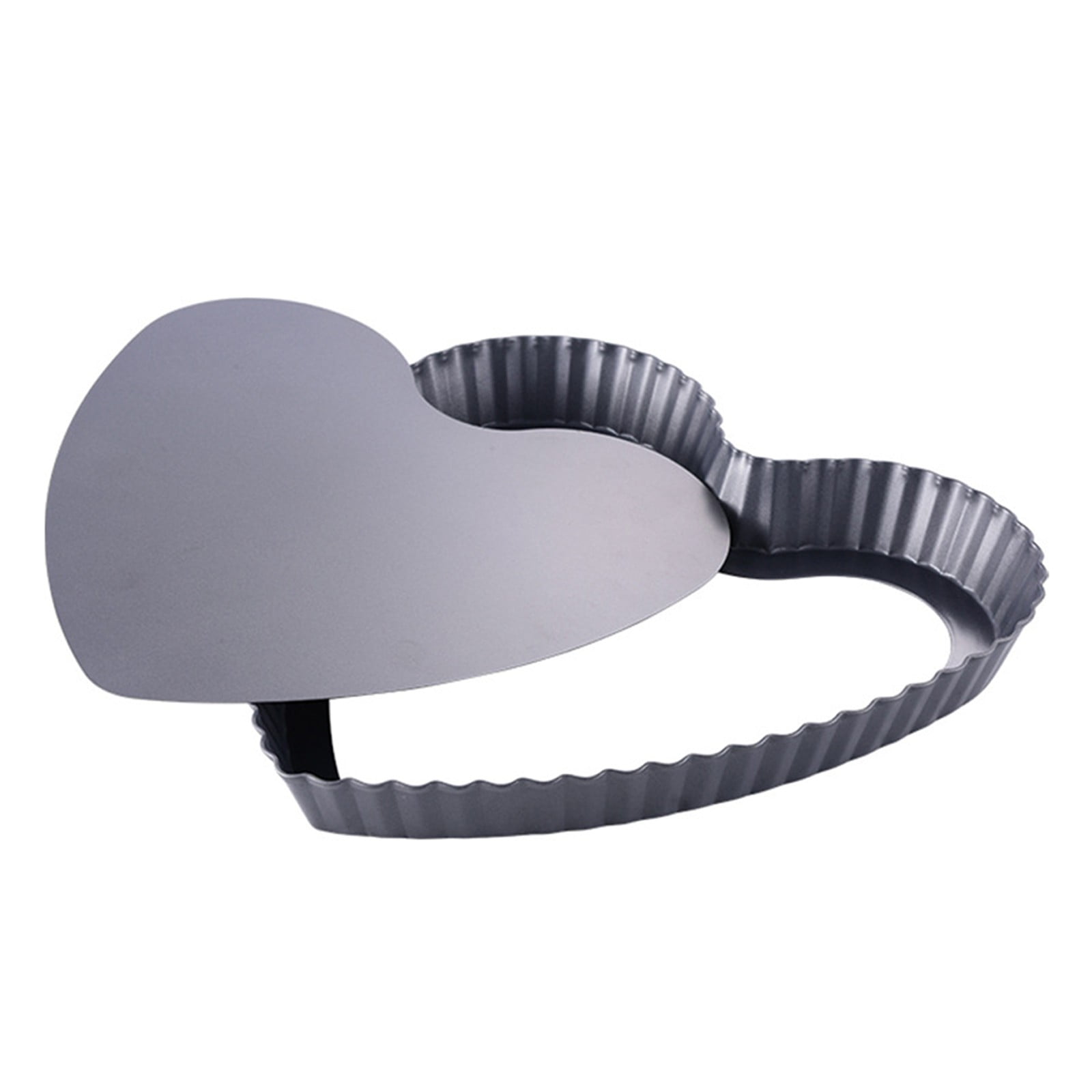 JELSUBI Classic Fluted Tart Pan with Removable Bottom, Nonstick Carbon ...