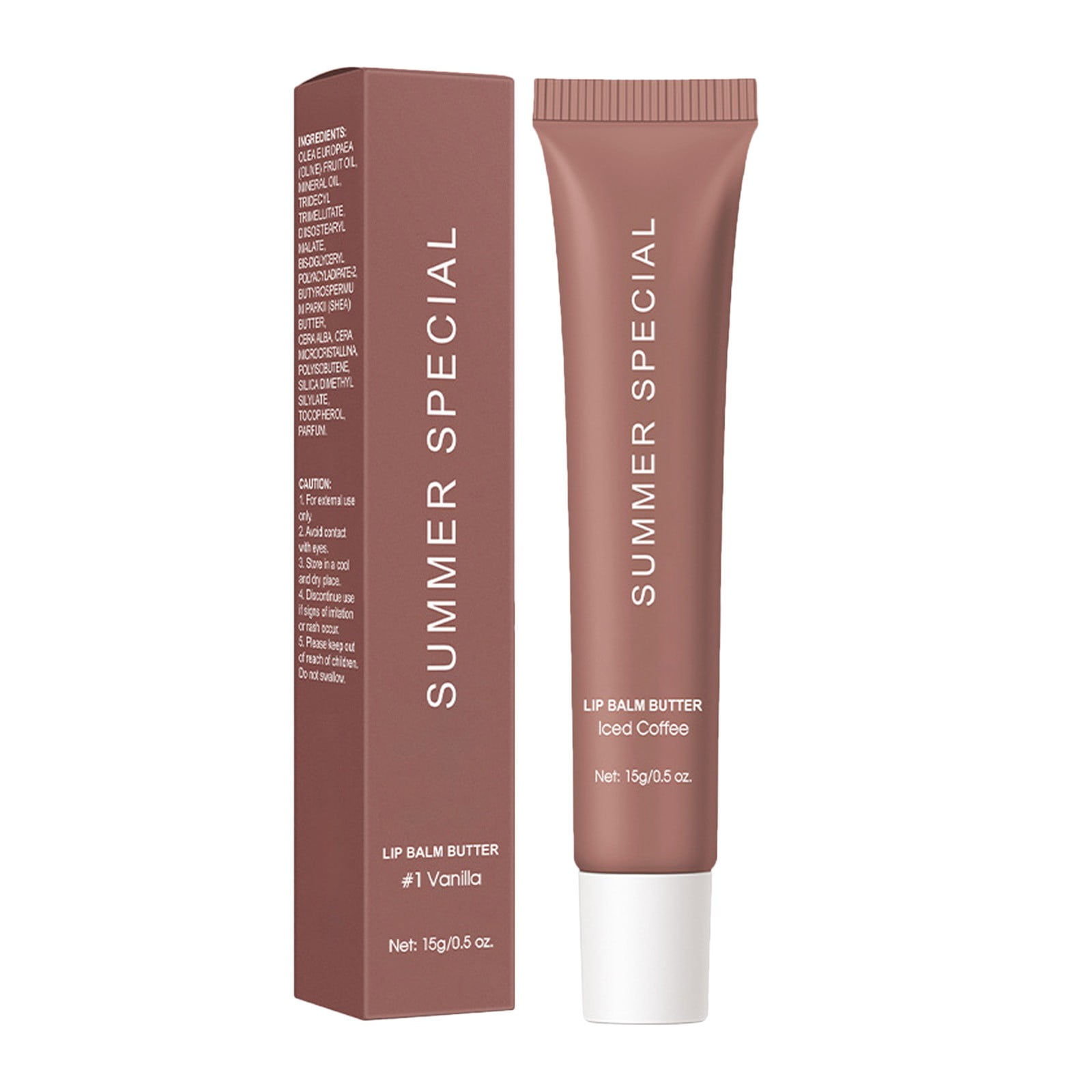 JELSUBI Lip Balm, Hydrating Lip Butter Balm with Sheer Tint ...
