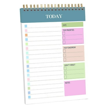 STECCO Personal Organizer Notepad - Daily To Do List Work Planner ...