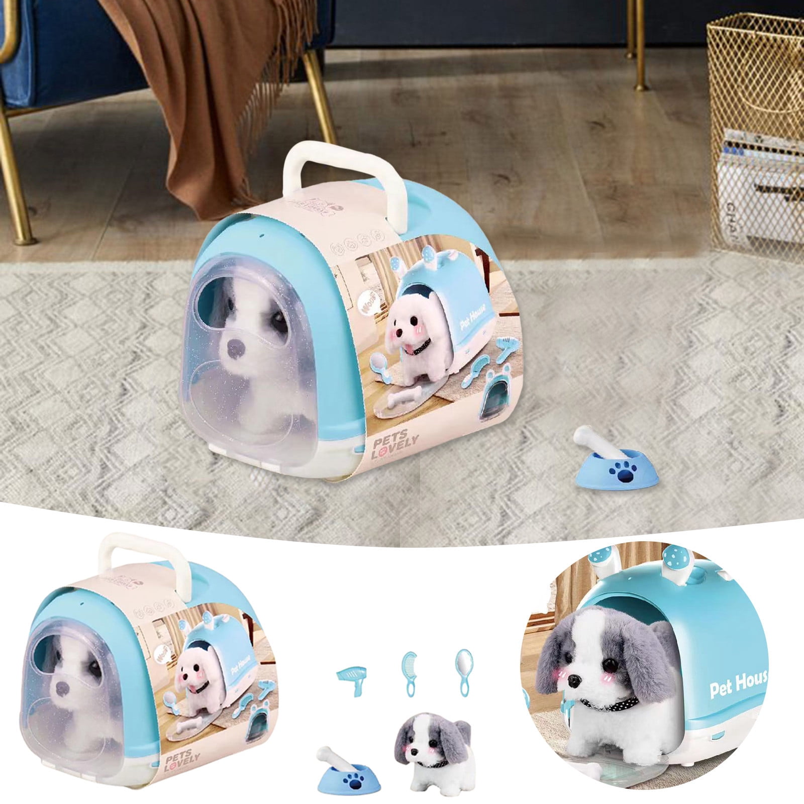 JELSUBI Pet Care Play Set Realistic Toys for Girls Boys Toddler Toys ...