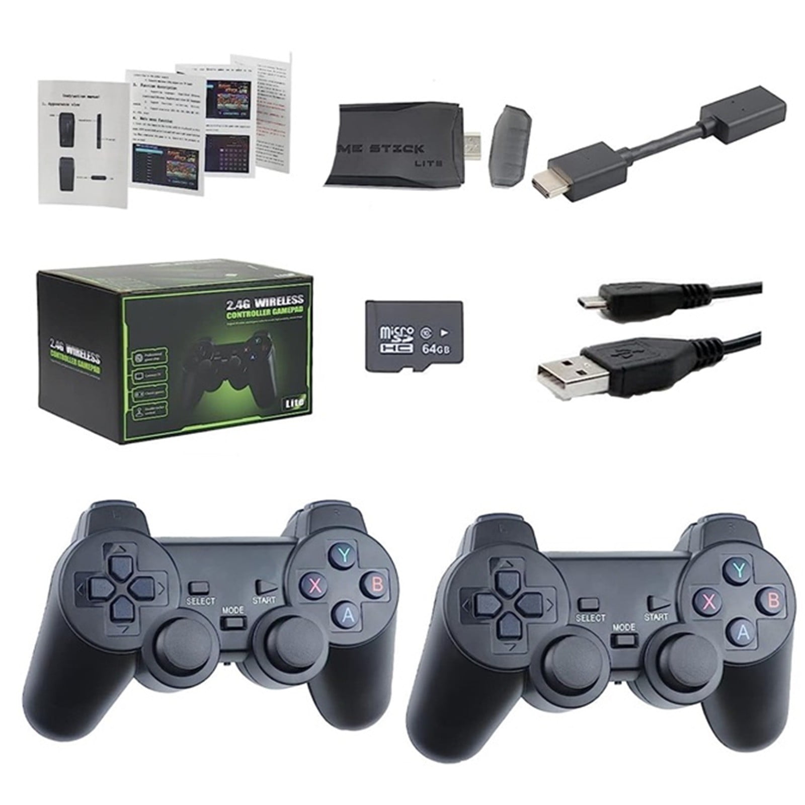 JELSUBI Retro Game Stick, Revisit Classic Games with Built-in 9 ...