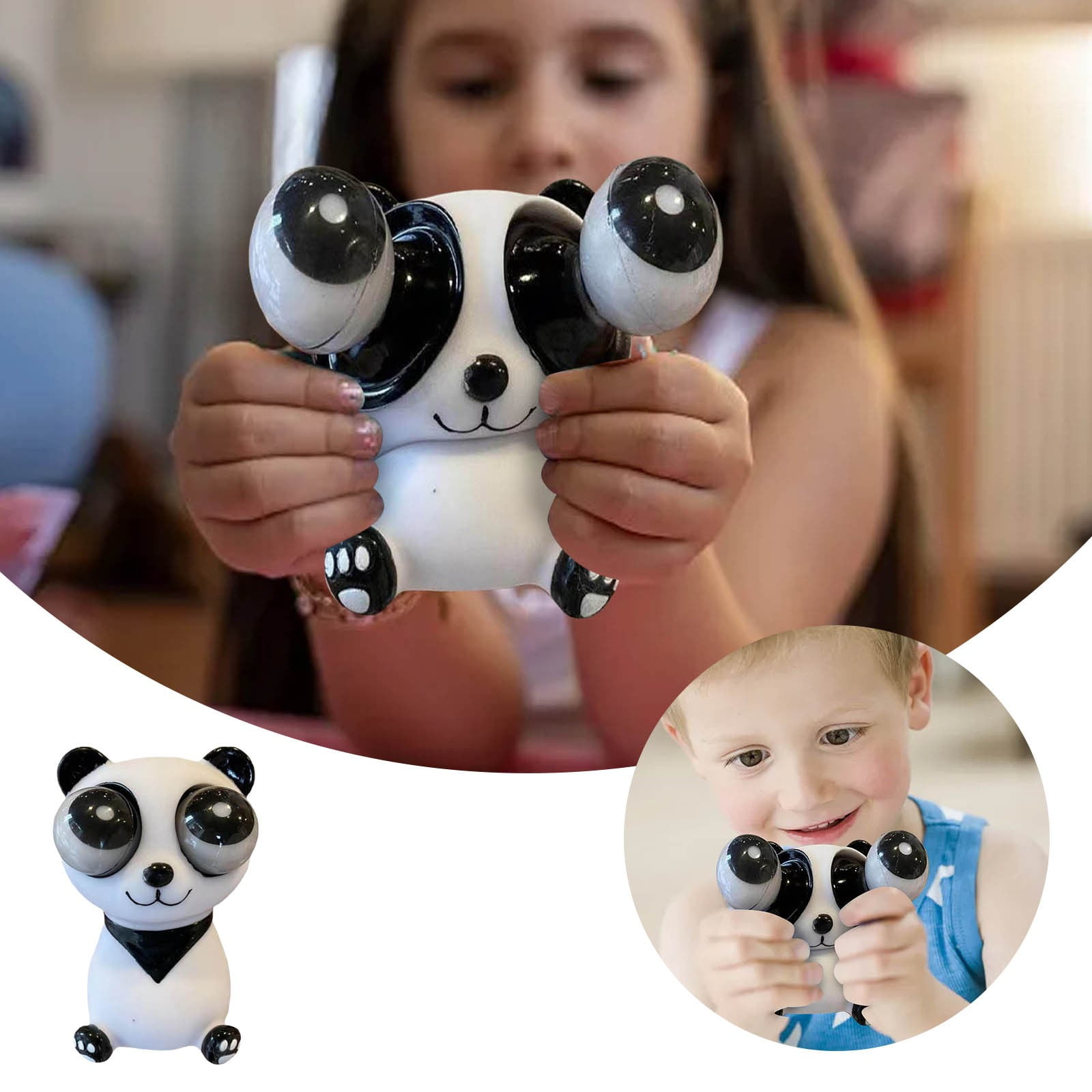 JELSUBI Squishy Ball, Eye Popping Squishy Fidget Toys, Push and Stretch ...