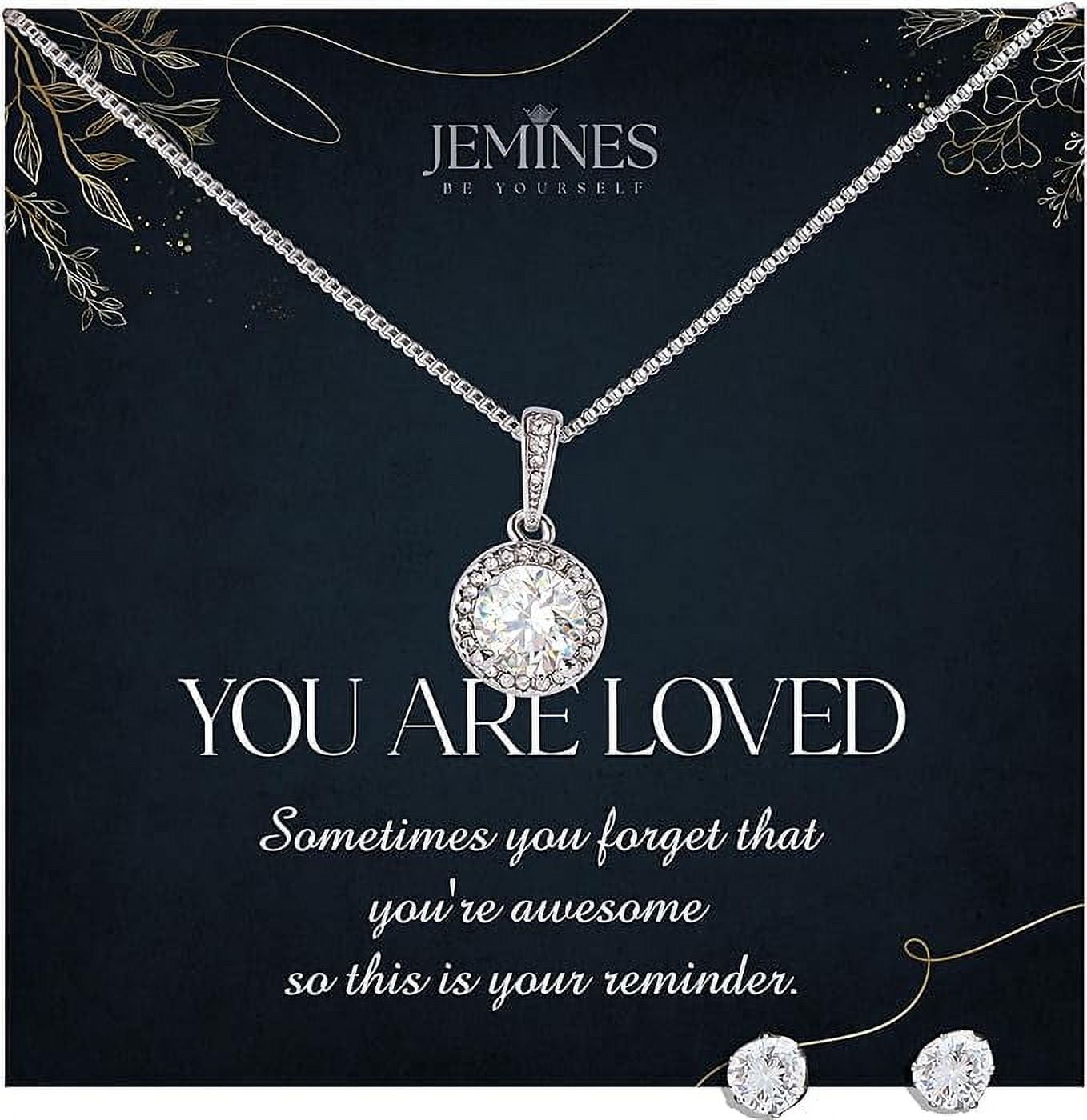 JEMINES Gifts for Women, Inspirational Jewelry with Meaningful Message ...