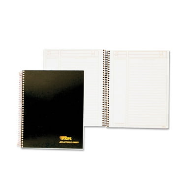 TOPS Products Jen Action Planner, Narrow Rule, Black Cover, 8.5" x 6.75 ...