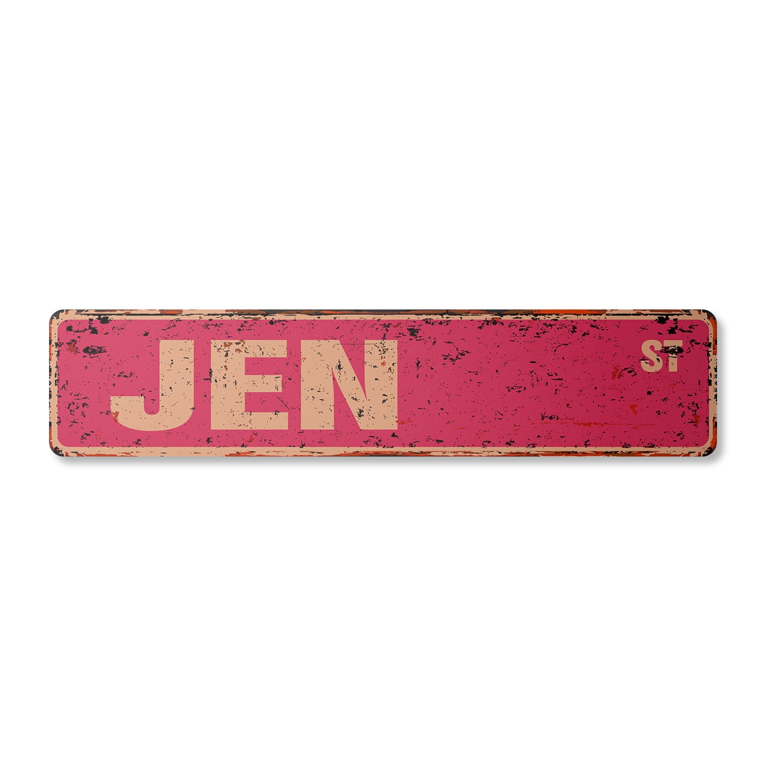 JEN Vintage Plastic Street Sign Childrens Name Room Sign | Indoor ...