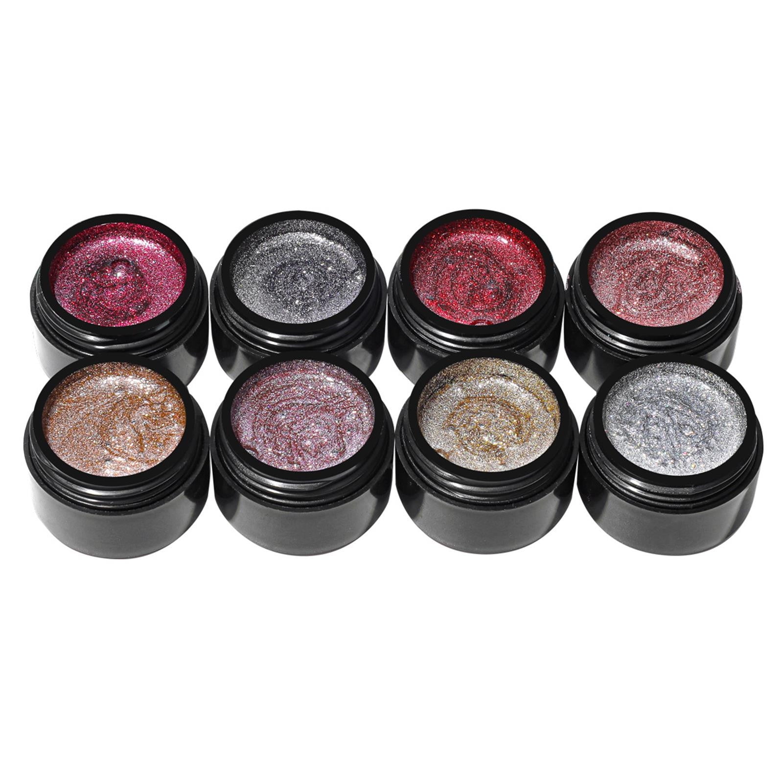 JENIKR Manicure Kit 8 Colors Optional Platinum Glue Metal Painted Glue ...