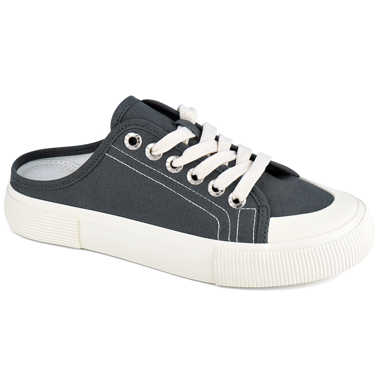 JENN ARDOR Women Canvas Backless Slip On Mules Shoes - Walmart.com