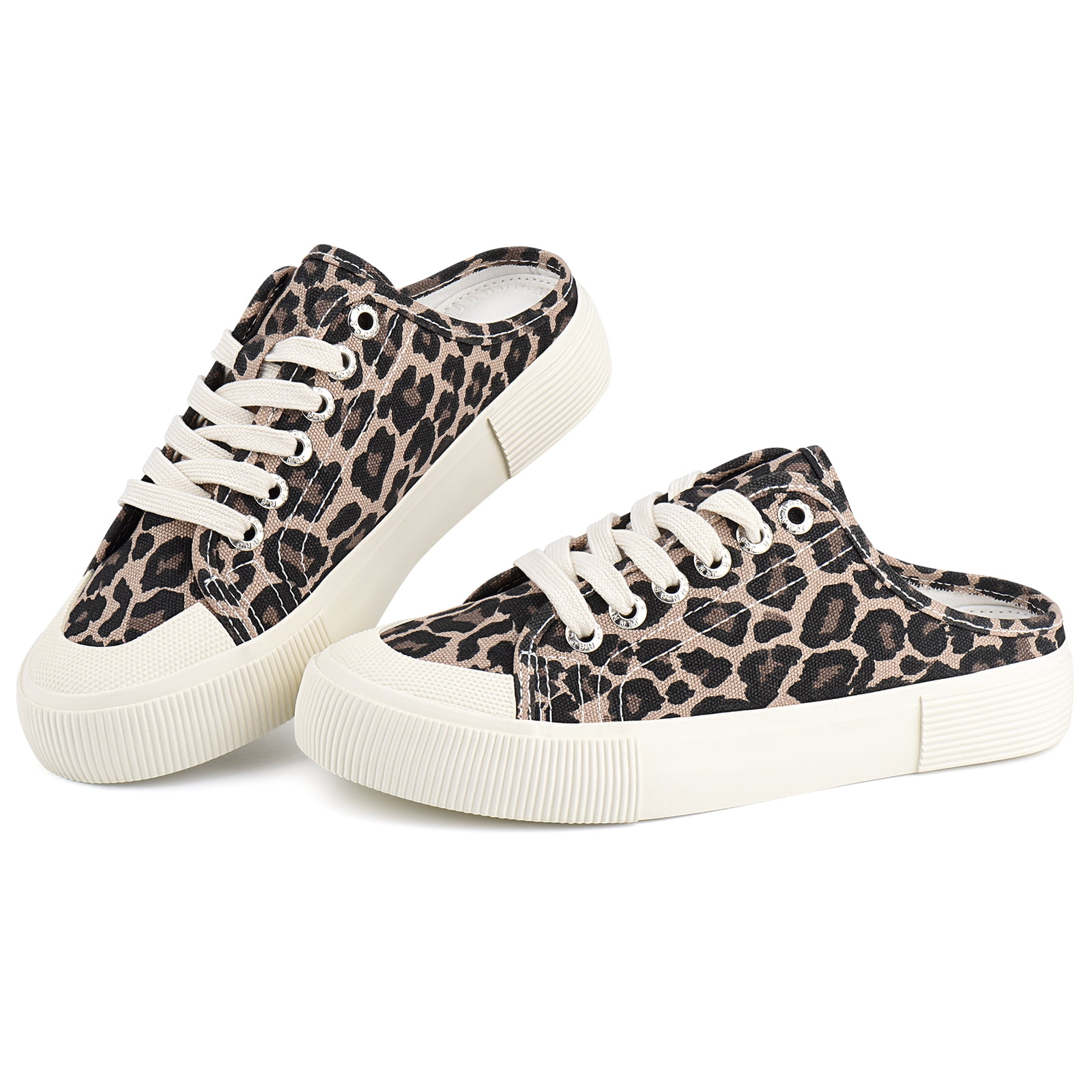 JENN ARDOR Women Canvas Mules Memory Foam Clipper Fashion Sneakers ...