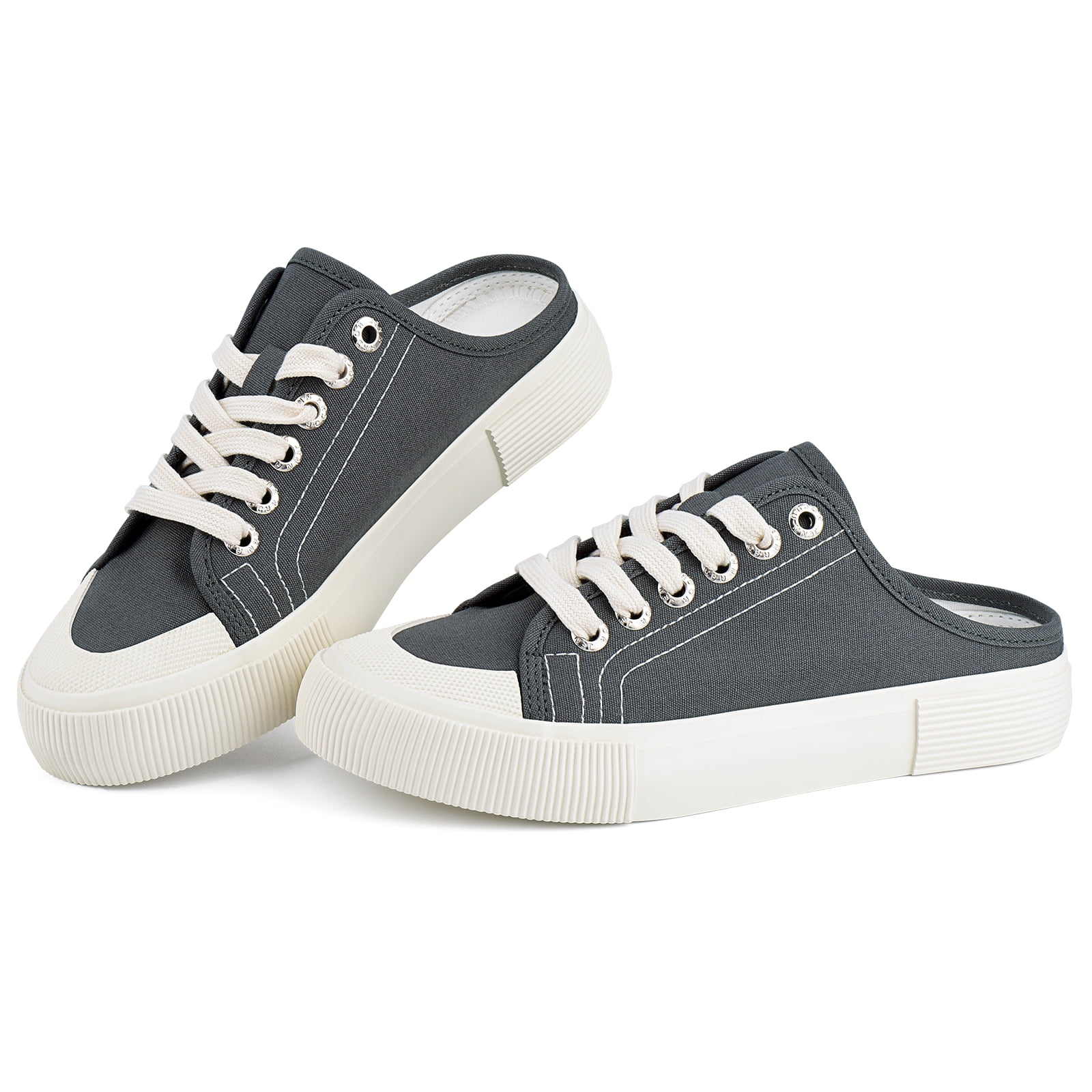 JENN ARDOR Womens Canvas Shoes Slip on Backless Sneakers Casual ...