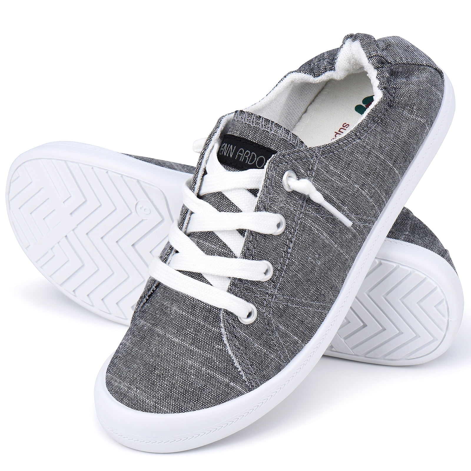 JENN ARDOR Women'S Canvas shoes Classic Lace Up Fashion Canvas Shoes ...