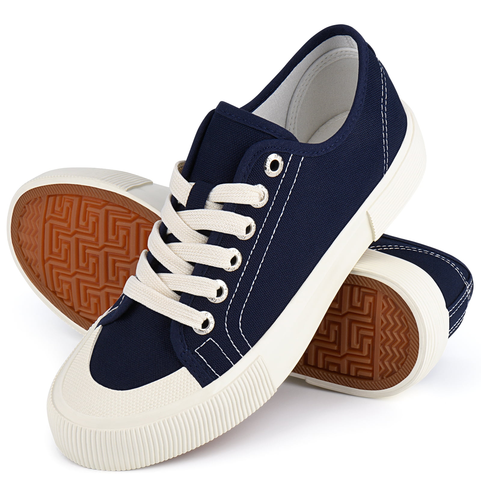 JENN ARDOR Women’s Canvas Low Top Sneakers Fashion Girls Classic Lace ...