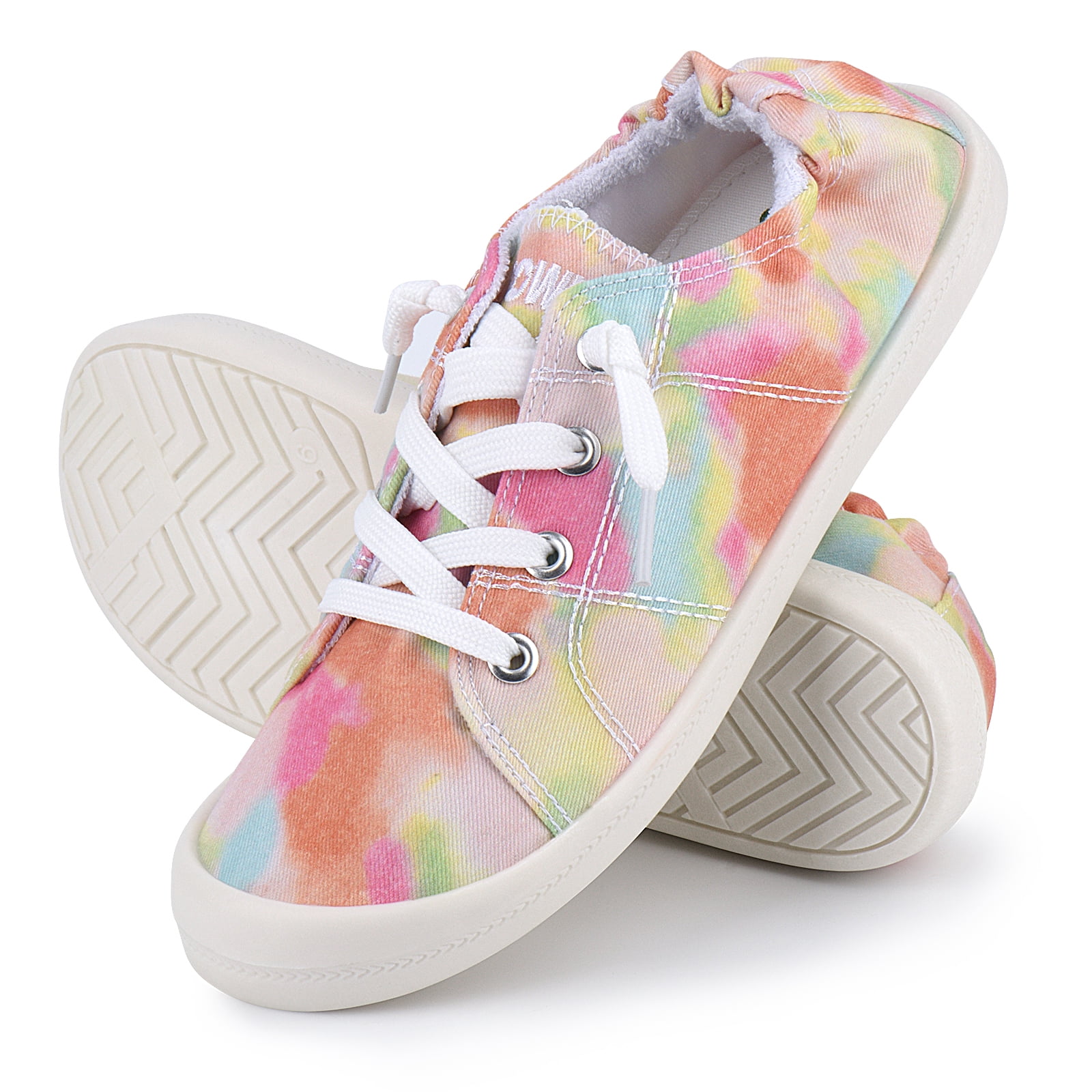 JENN ARDOR Women's Canvas Sneakers Rubber sole Fashion Shoes Canvas ...