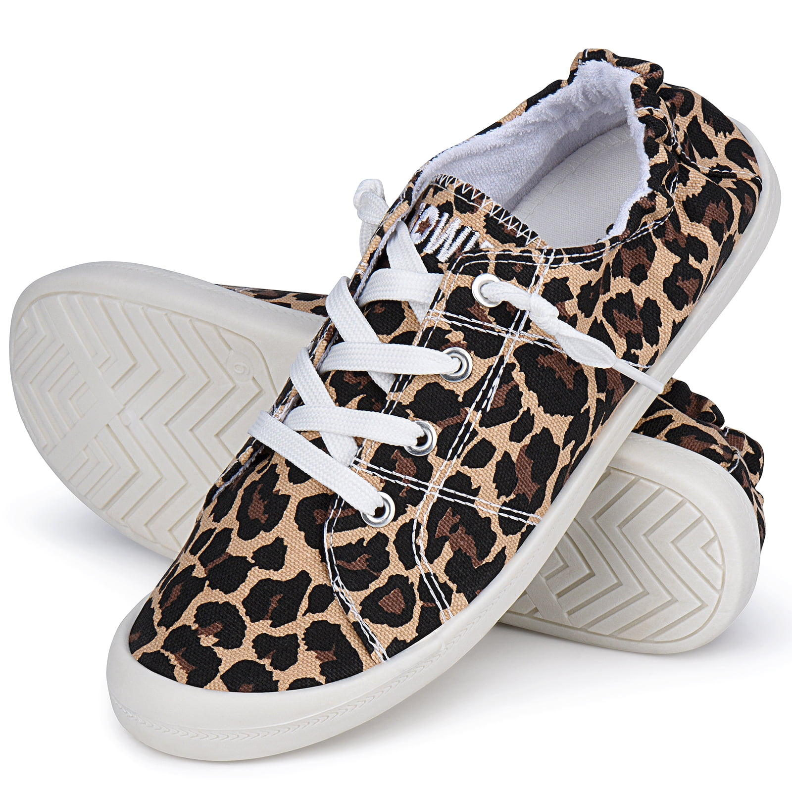 JENN ARDOR Women's Canvas Sneakers, Low Top Slip-On Walking Shoes ...