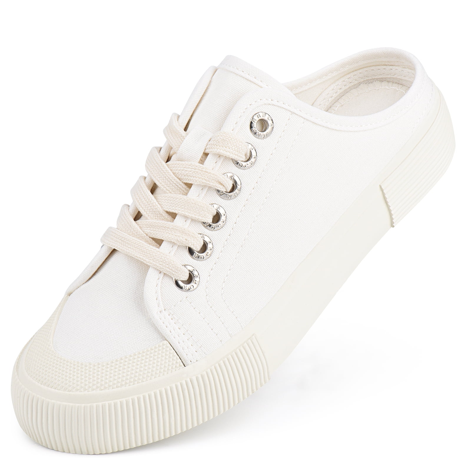 JENN ARDOR Womens Canvas Sneakers Shoes Slip on Mules Slippers Low Top ...