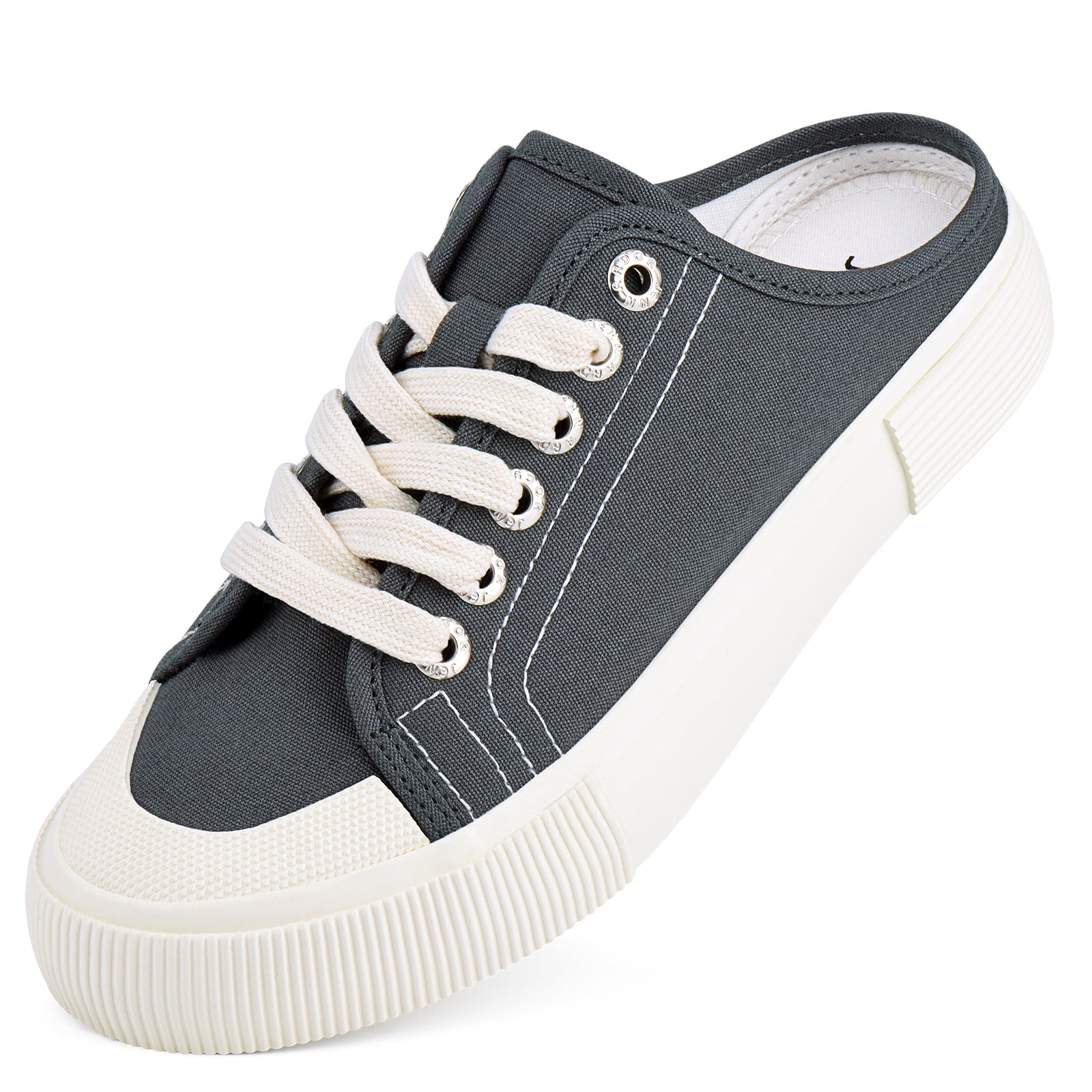 JENN ARDOR Womens Canvas Sneakers Shoes Slip on Mules Slippers Low Top ...