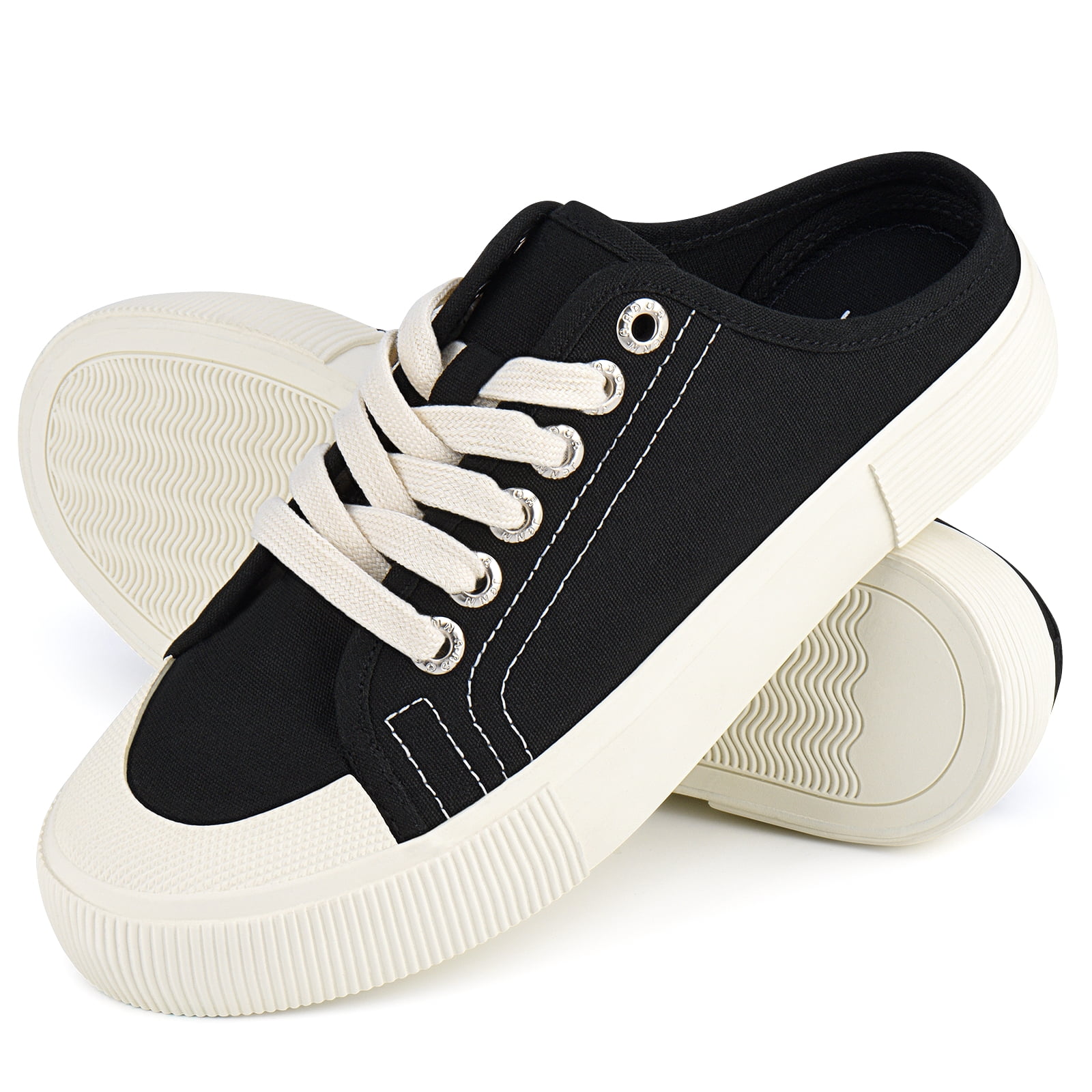 JENN ARDOR Womens Low Top Classic Slip On Lace Up Shoes Comfort Fashion ...