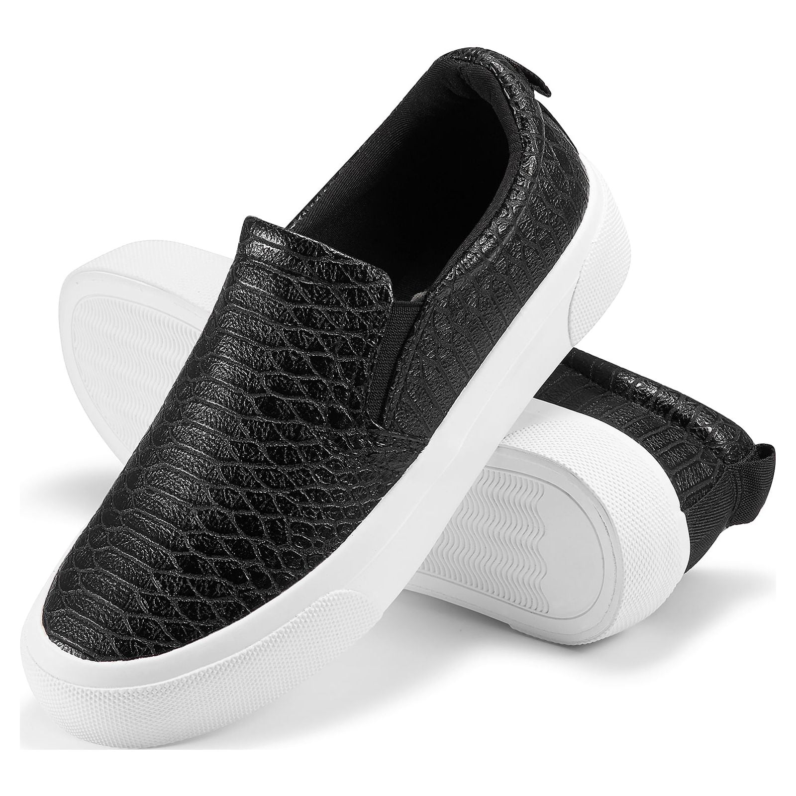 Womens Slip on Sneakers Comfortable Walking Shoes - Walmart Business ...