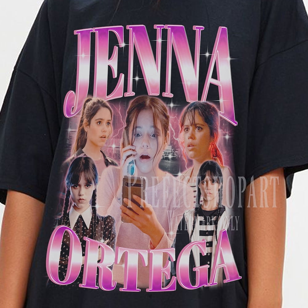 JENNA ORTEGA Shirt, Jenna Ortega Homage T-Shirt, Jenna Marie Ortega ...