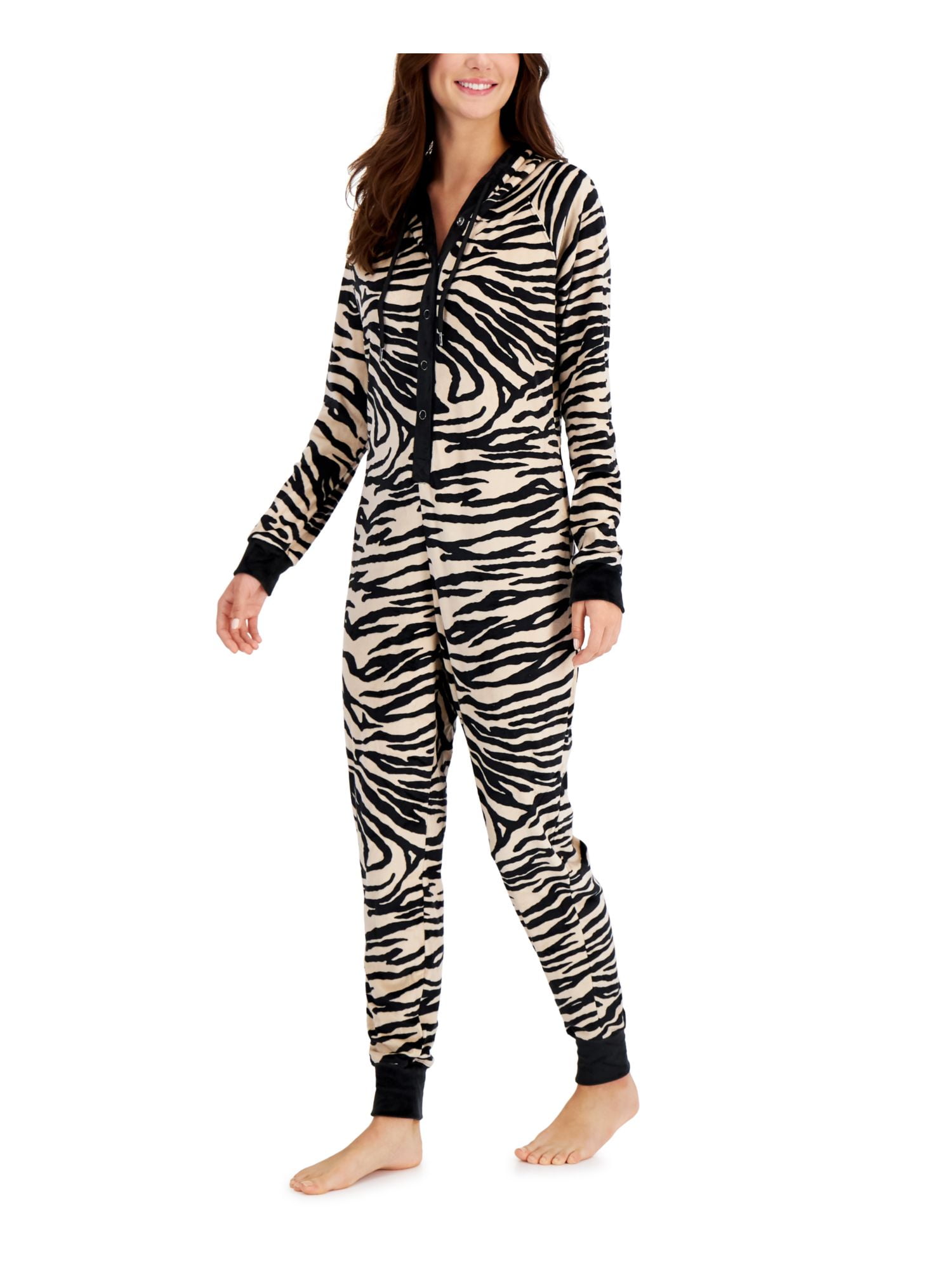 JENNI Intimates Beige Velour Animal Print XXL - Walmart.com