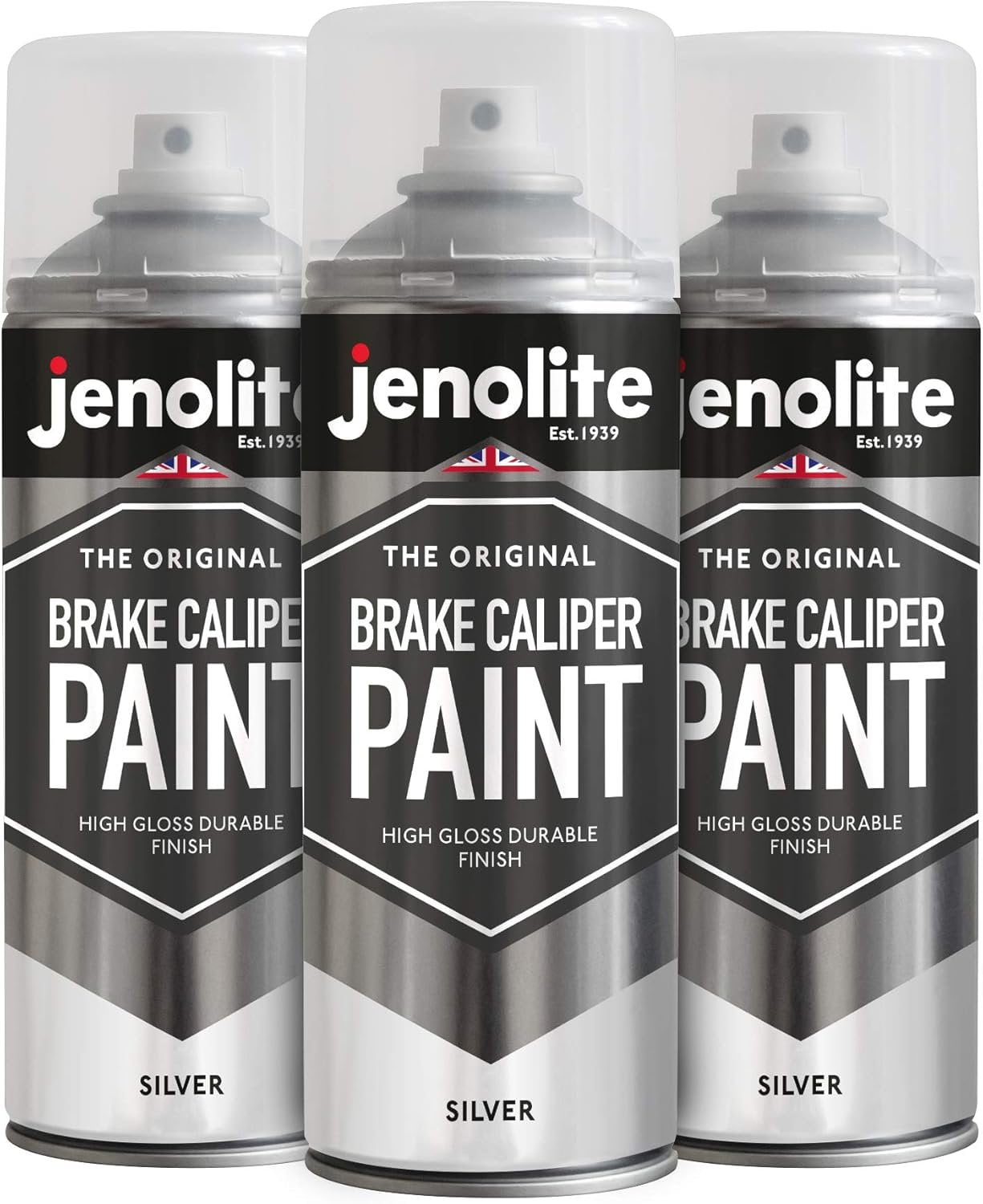 JENOLITE Brake Caliper Paint - SILVER - Durable High Gloss Finish High ...